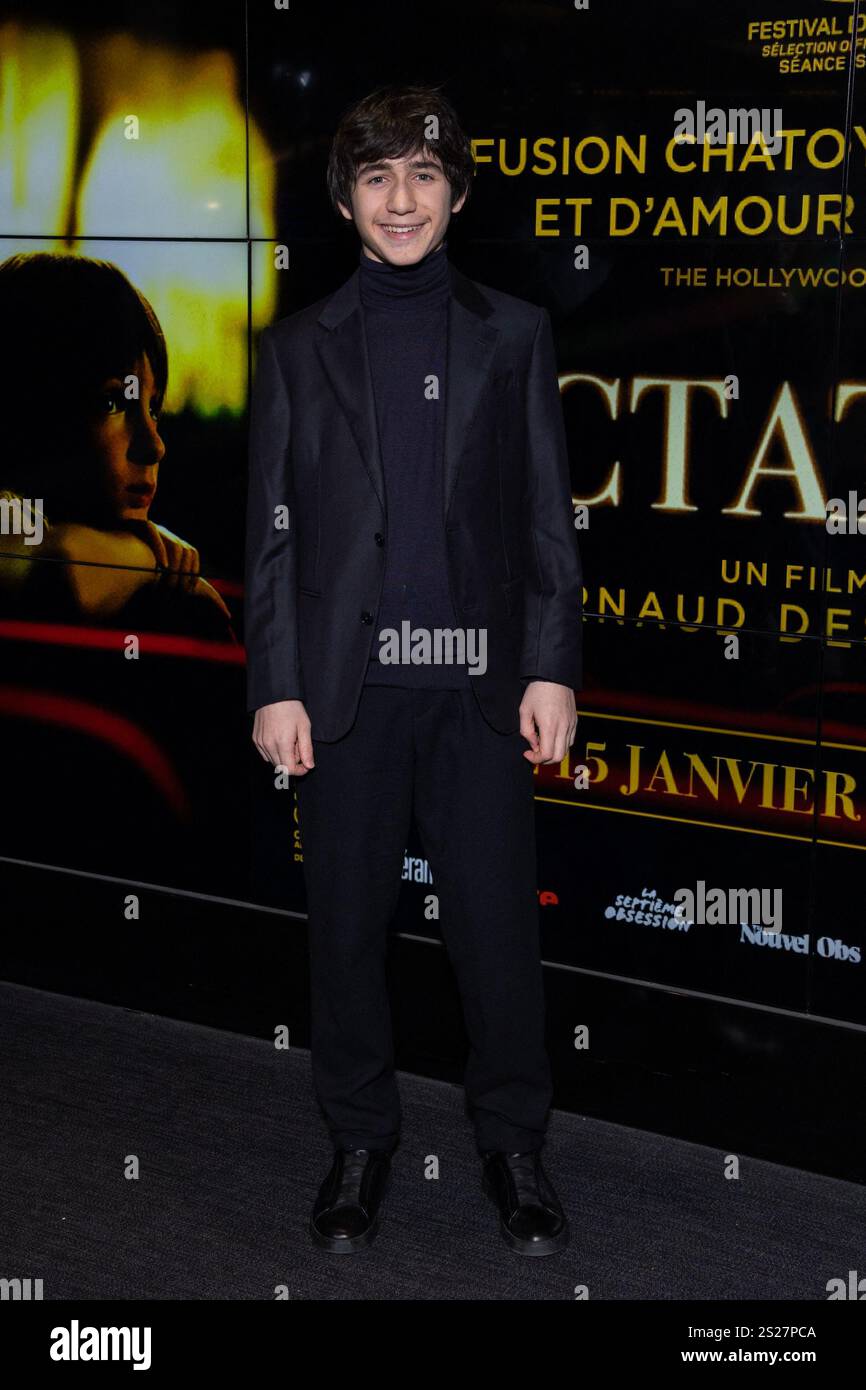 Paris, France. 06th Jan, 2025. Milo Machado-Graner attends 'Spectateur ...