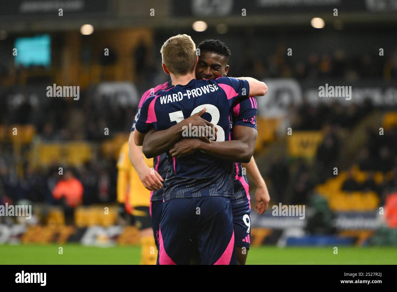 Molineux, Wolverhampton on Monday 6th January 2025.James Ward-Prowse of ...