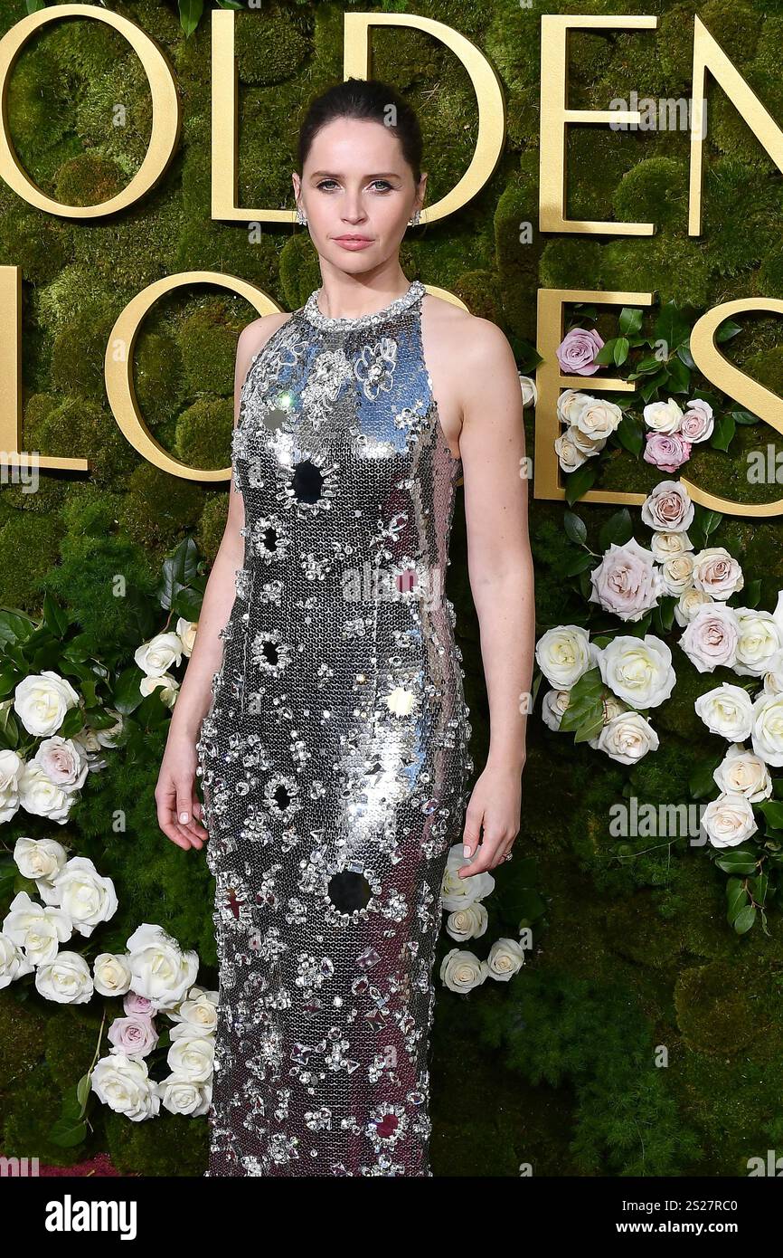 Beverly Hills, USA. 06th Jan, 2024. Felicity Jones attends the 82nd ...