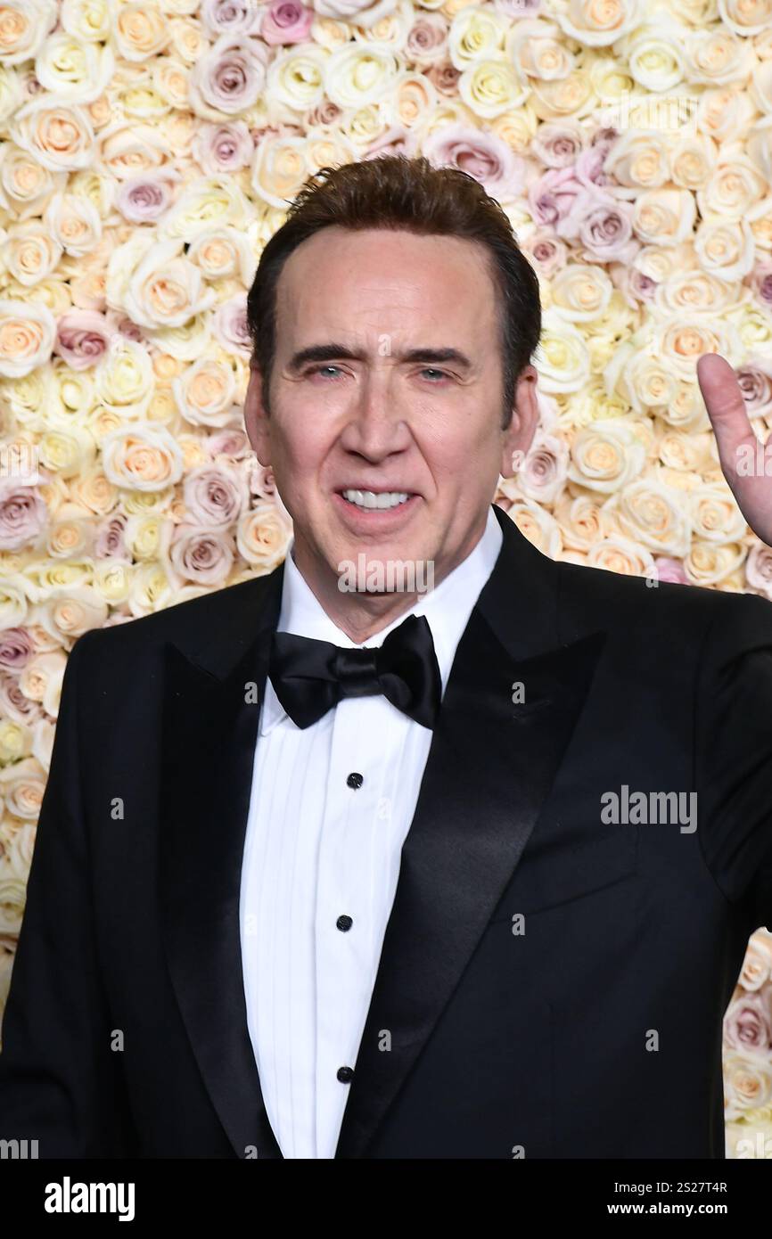 Beverly Hills, USA. 06th Jan, 2024. Nicolas Cage attends the 82nd ...