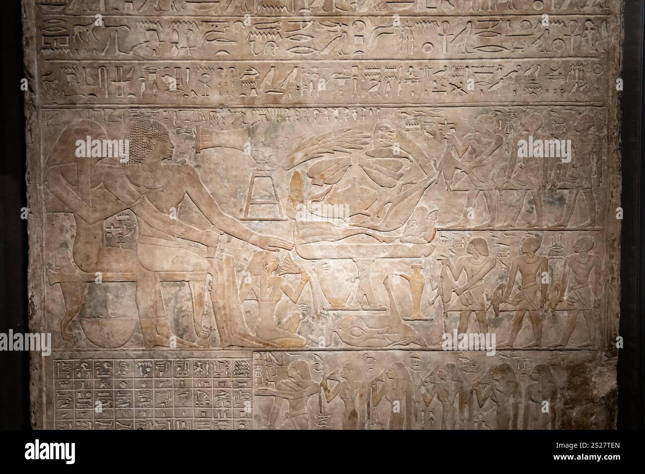 Turin, Italy. 05th Sep, 2024. The stela of Abkau and his wife is ...