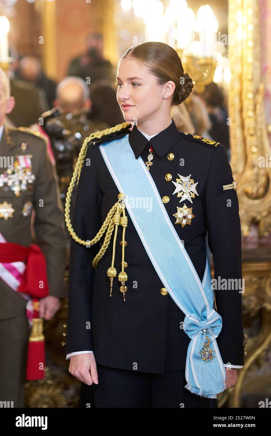 Madrid, Spain. 06th Jan, 2025. King Felipe VI of Spain, Queen Letizia ...