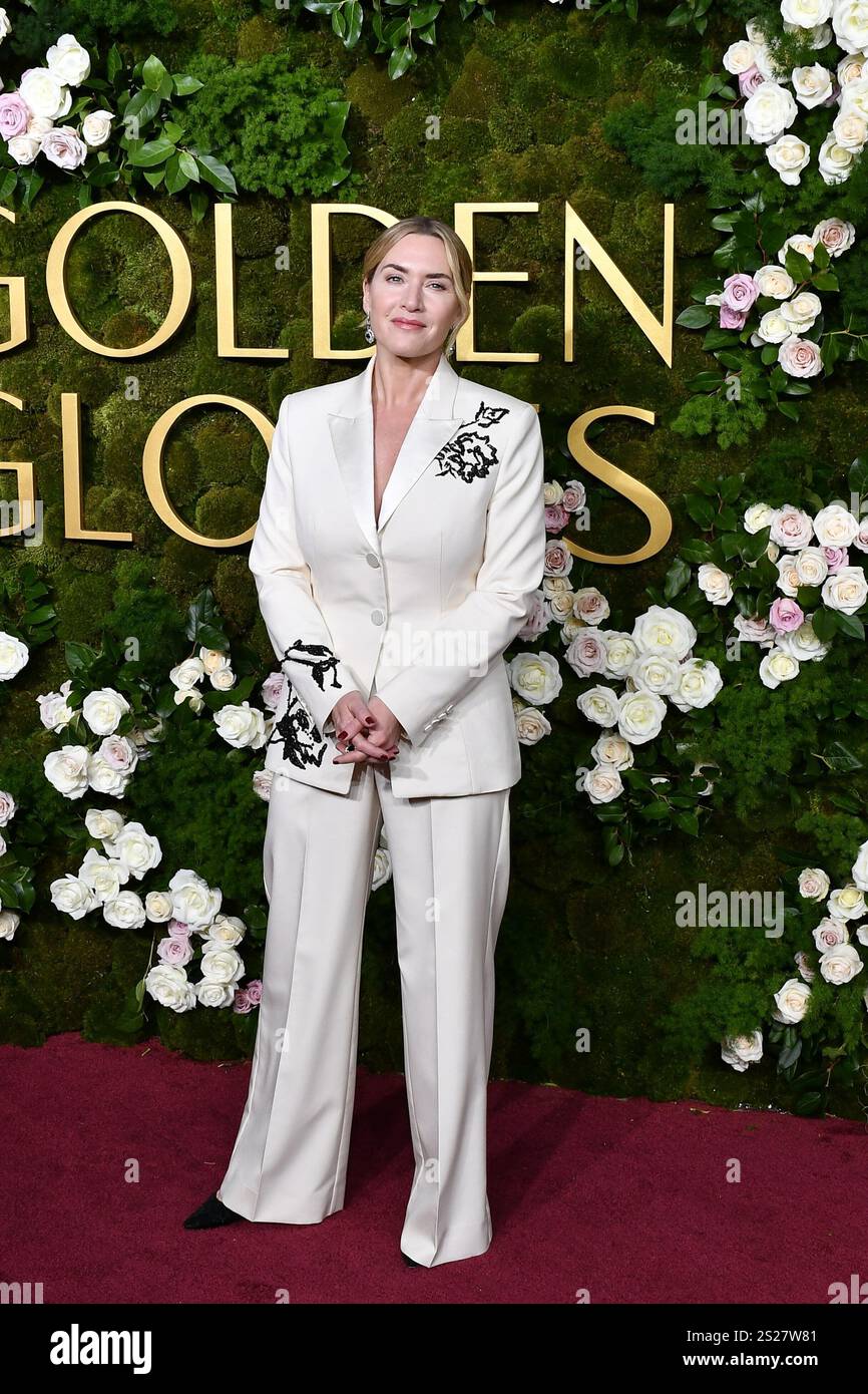 Beverly Hills, USA. 06th Jan, 2024. Kate Winslet attends the 82nd Annual Golden Globe Awards at ...