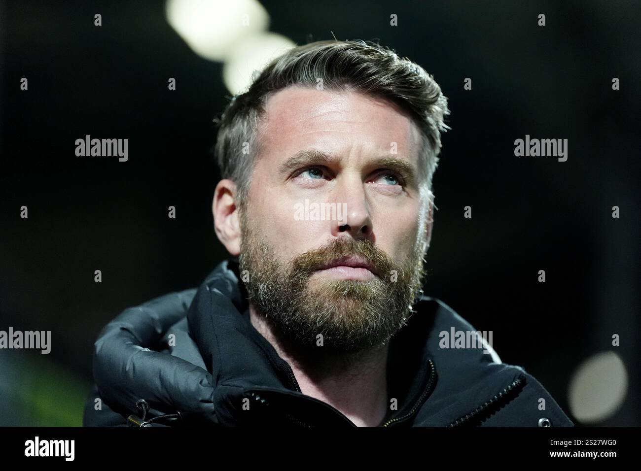 Luton Town manager Rob Edwards before the Sky Bet Championship match at ...