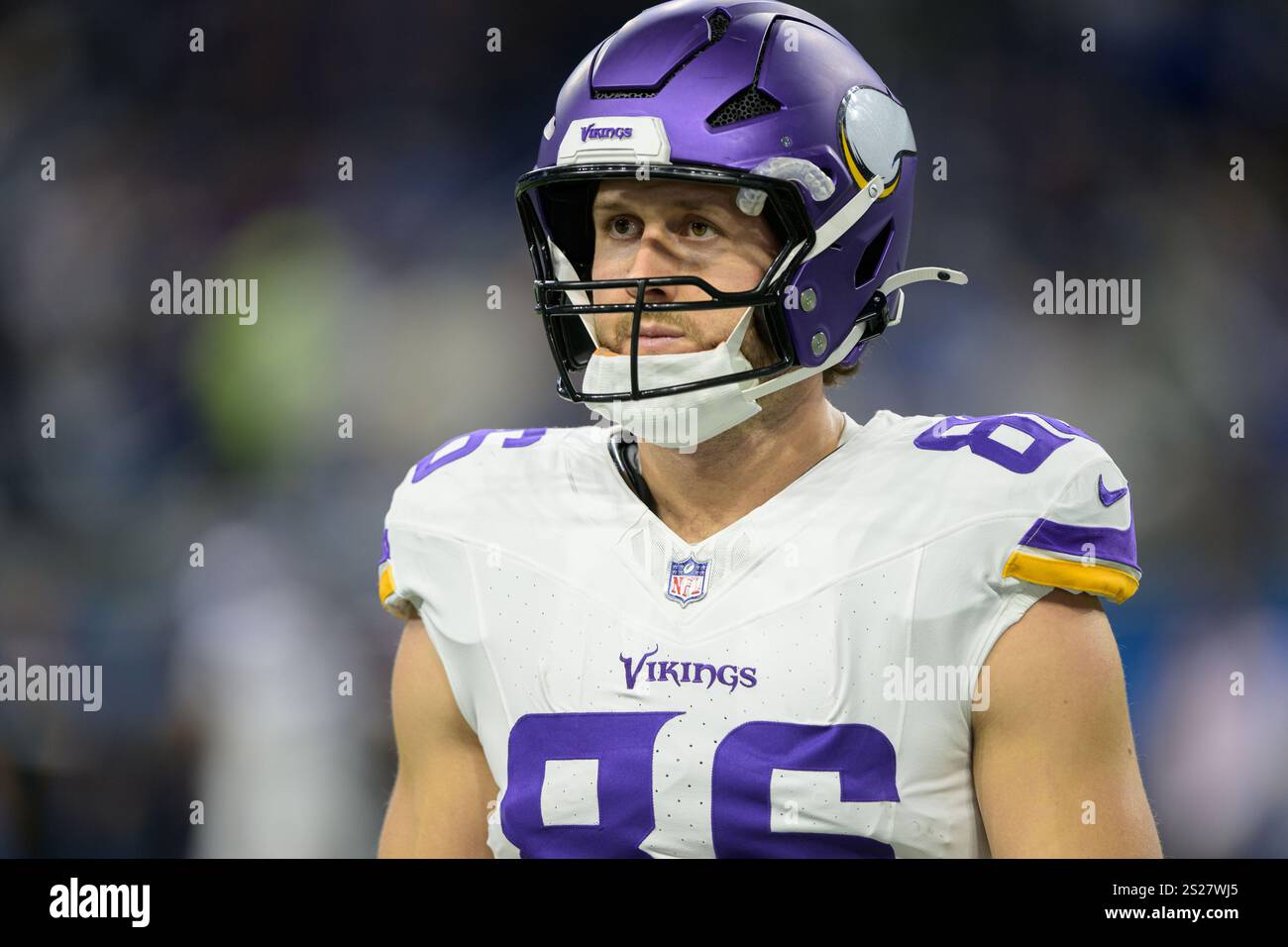 DETROIT, MI - JANUARY 05: Minnesota Vikings Tight end (86) Johnny Mundt ...