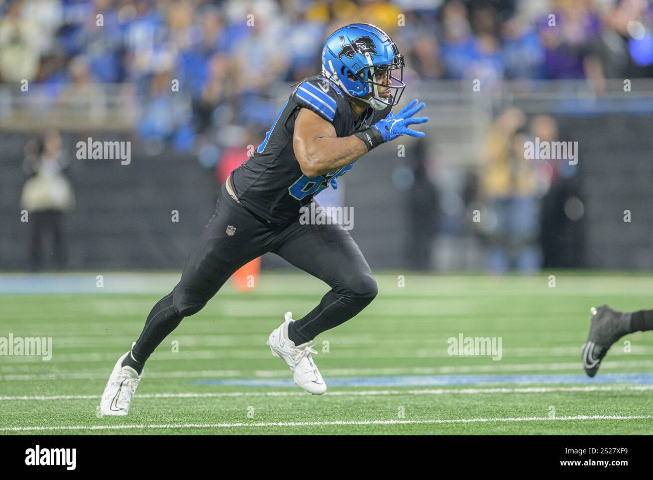 DETROIT, MI - JANUARY 05: Detroit Lions LB Al-Quadin Muhammad (69) in ...