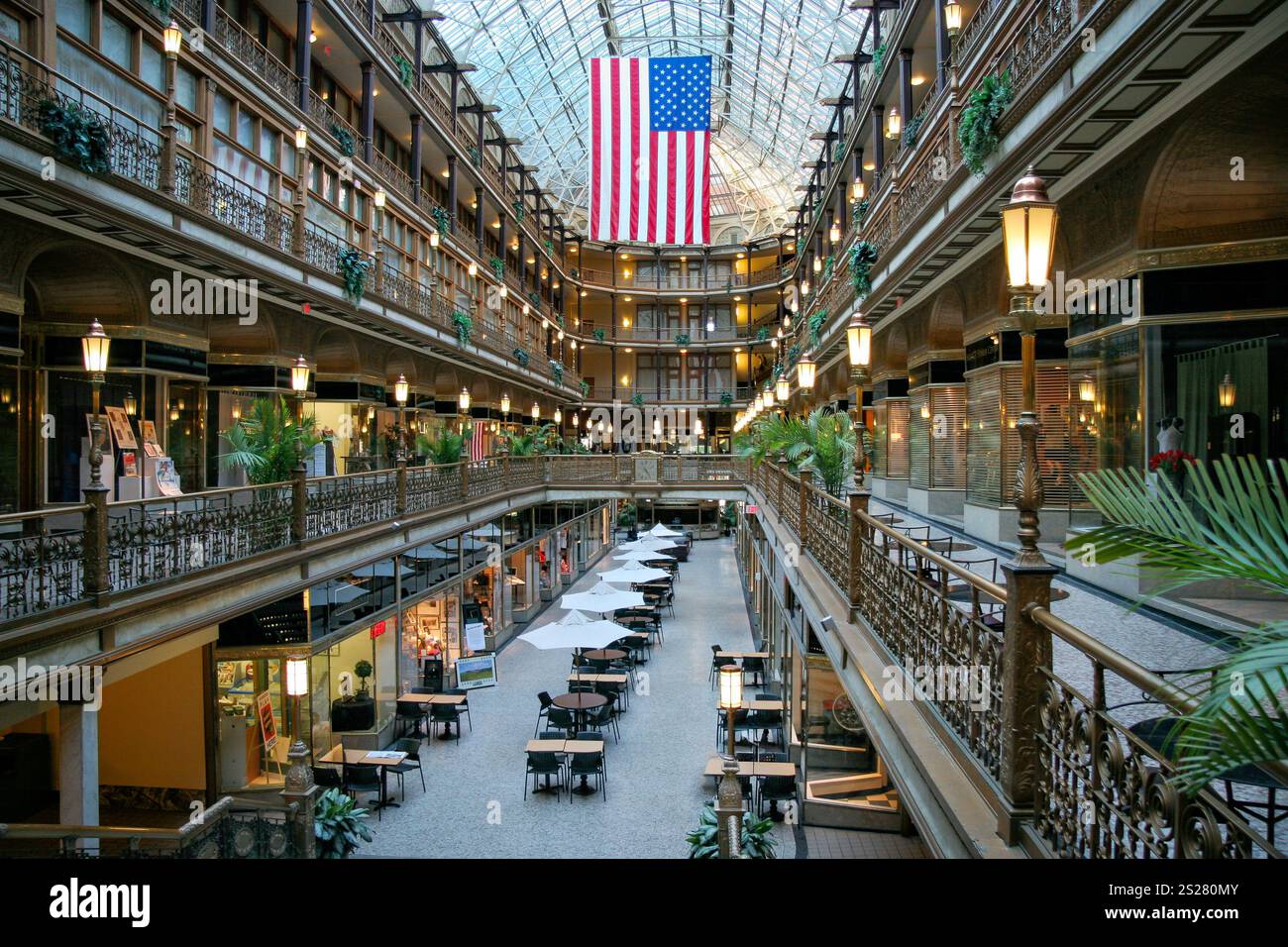Inside The Arcade in downtown Cleveland, OH Stock Photo - Alamy