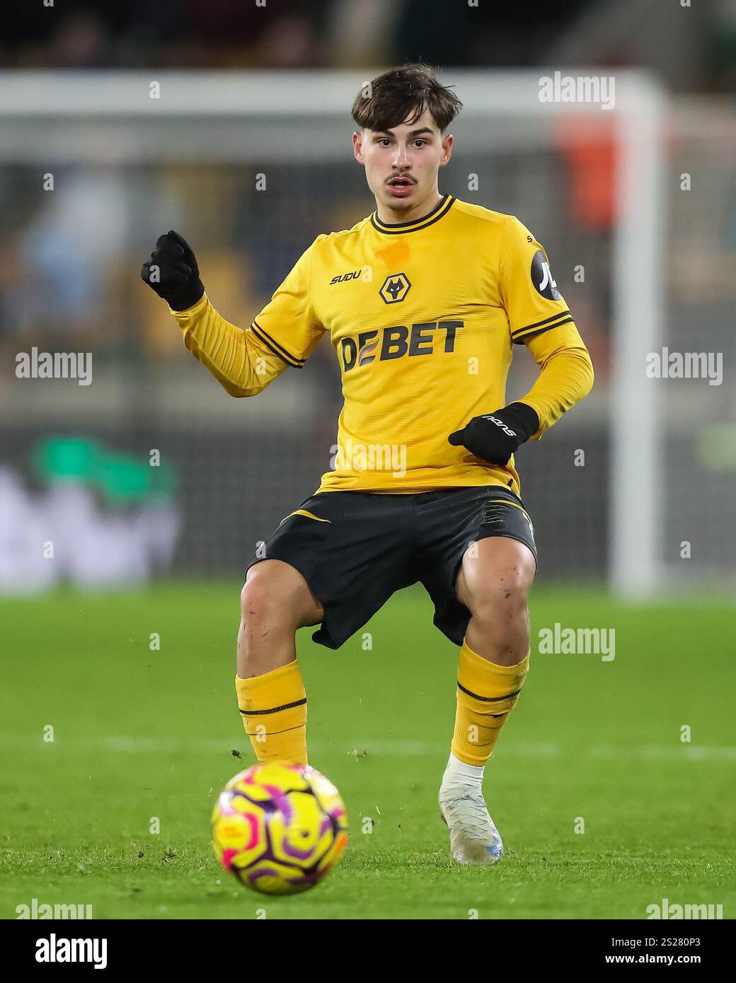 Rodrigo Gomes of Wolverhampton Wanderers passes the ball during the ...