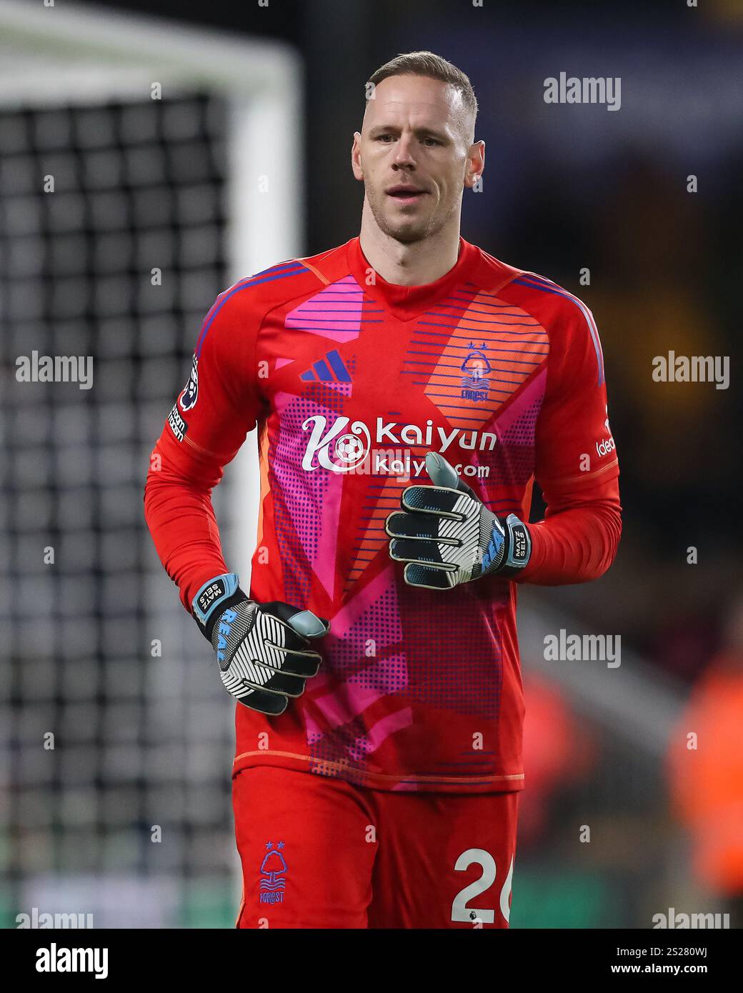 Matz Sels of Nottingham Forest during the Premier League match ...