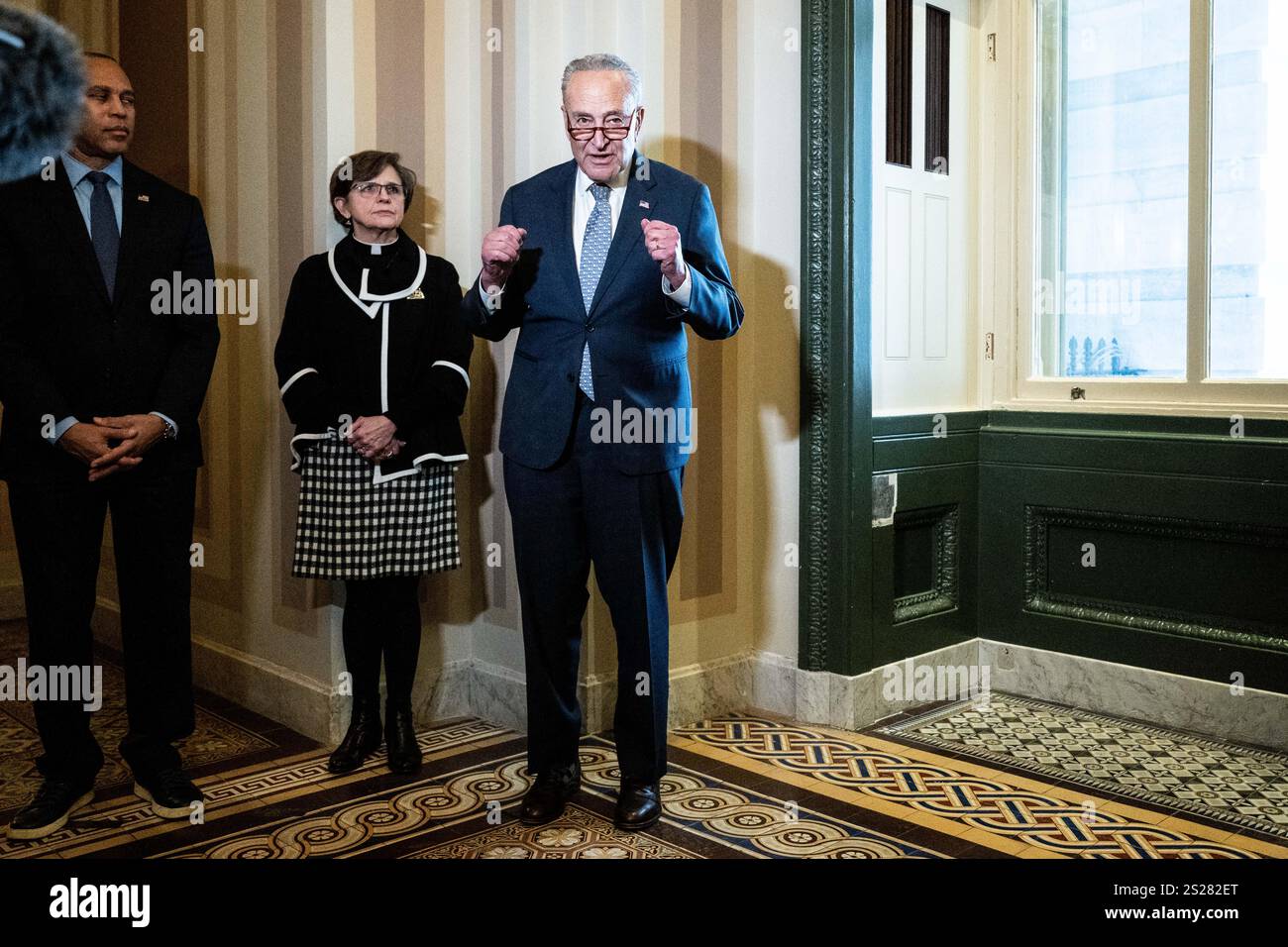 Washington, United States. 06th Jan, 2025. Senate Minority Leader Chuck ...