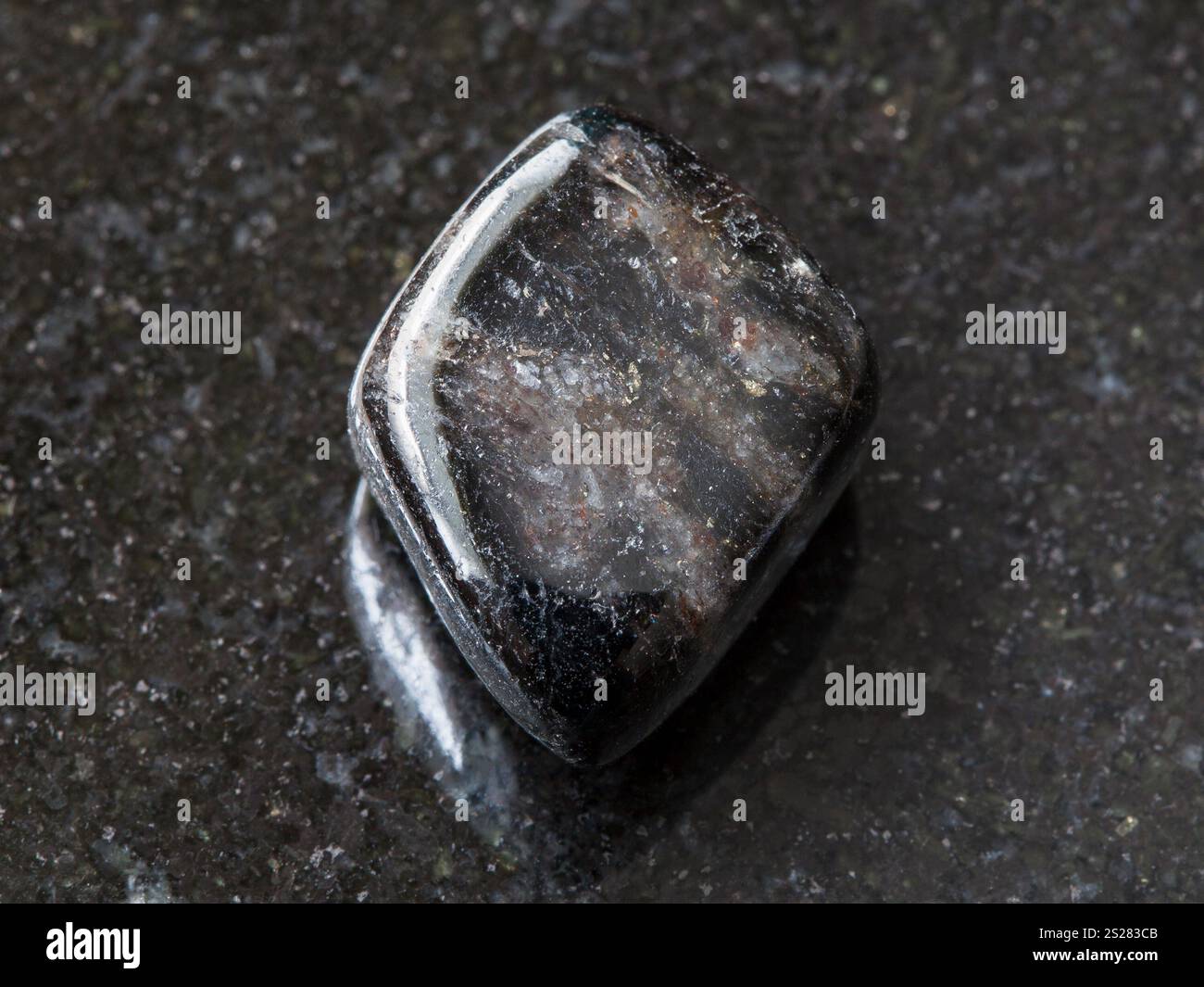 macro shooting of natural mineral rock specimen - polished ...