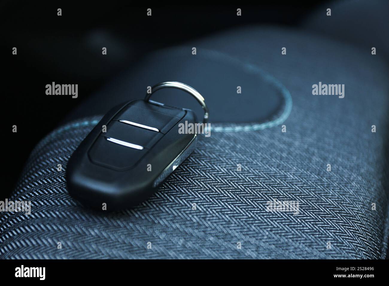 Car flip key inside of modern automobile, closeup Stock Photo - Alamy