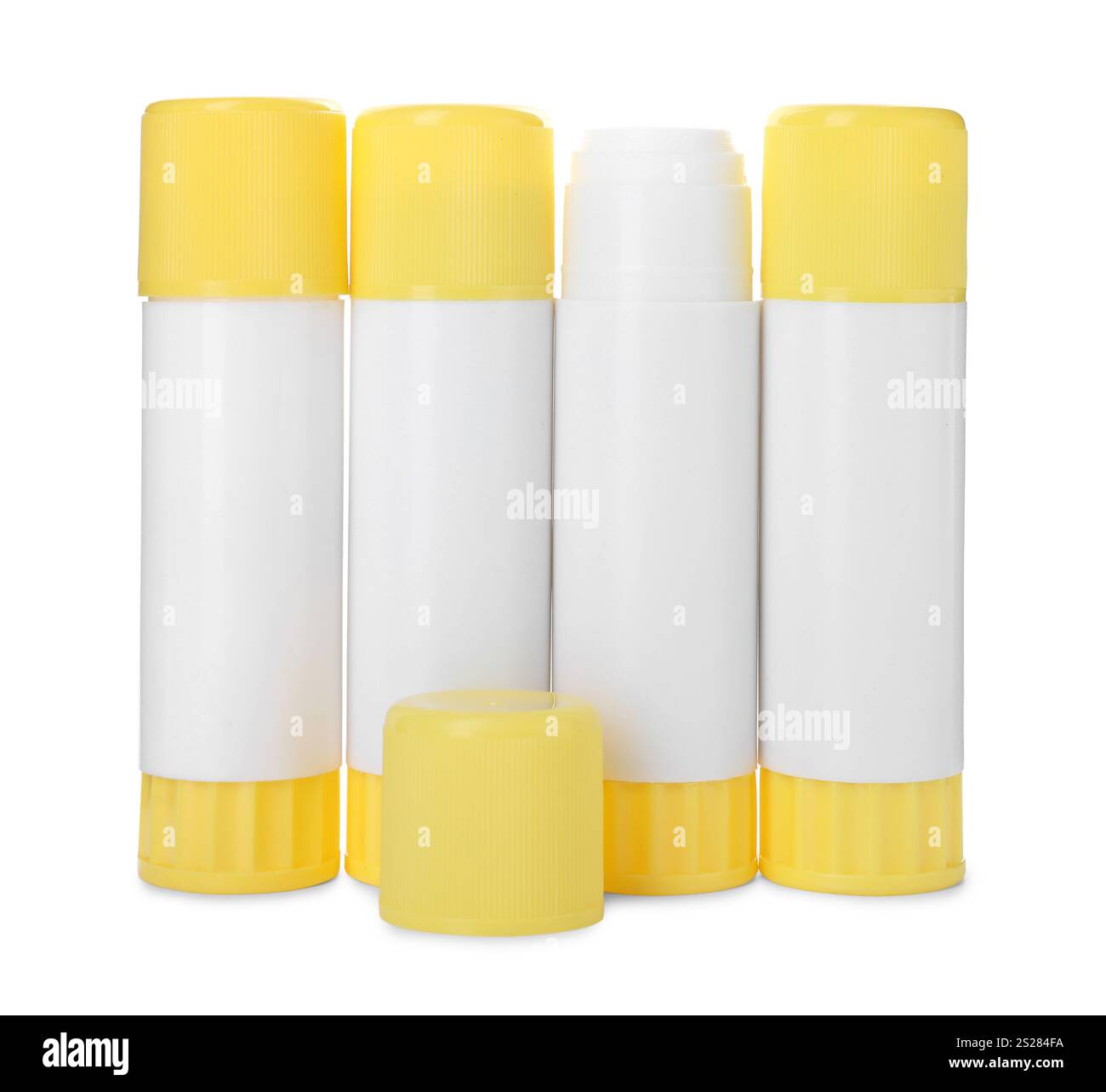 Many different glue sticks isolated on white Stock Photo - Alamy