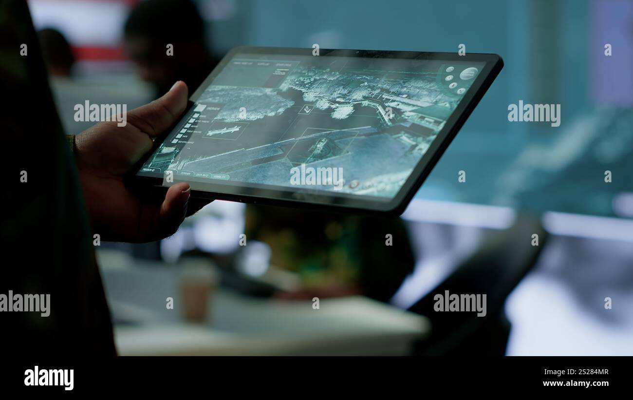 Military personnel in high tech environment safeguard classified ...