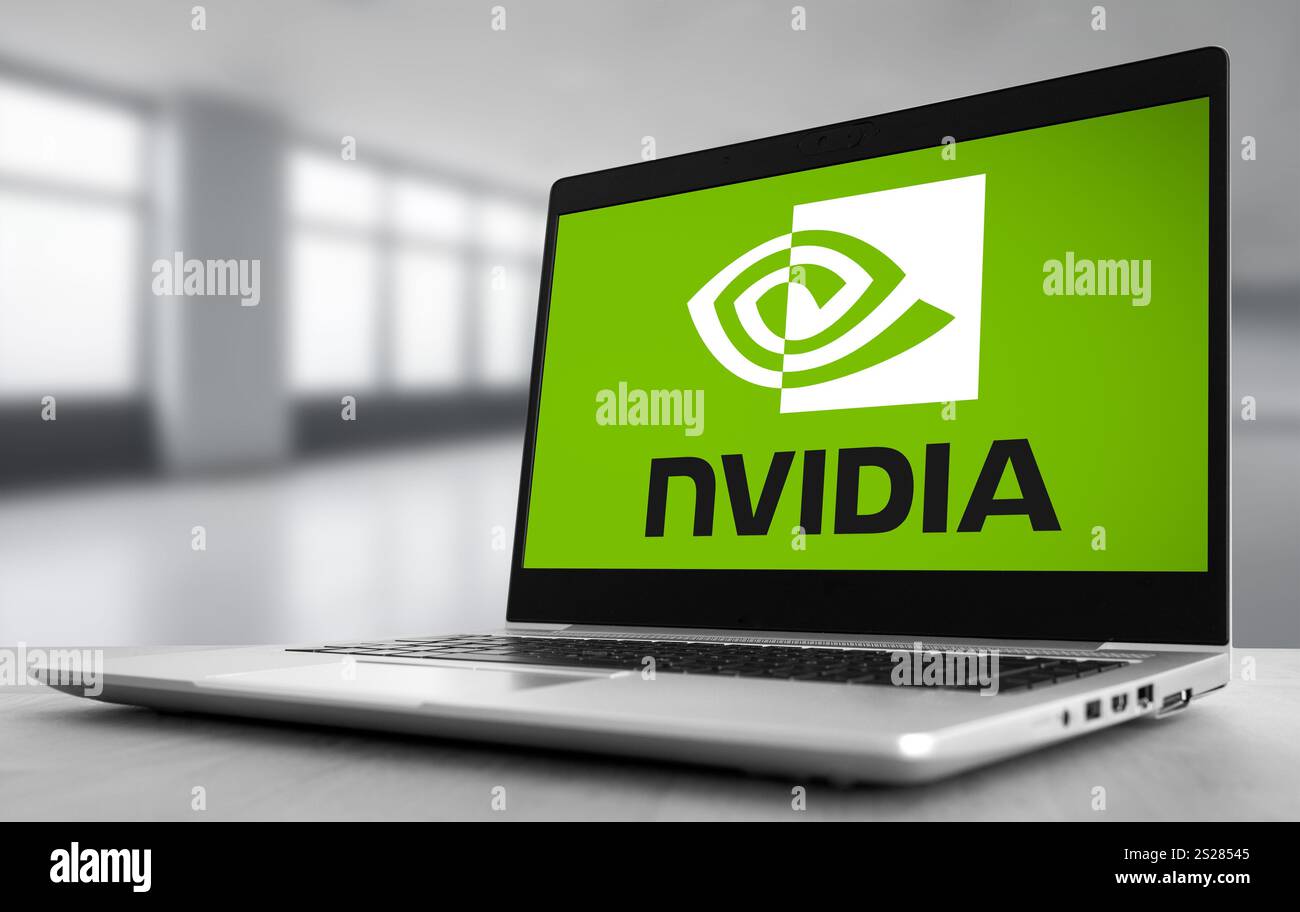 Nvidia company logo Stock Photo - Alamy