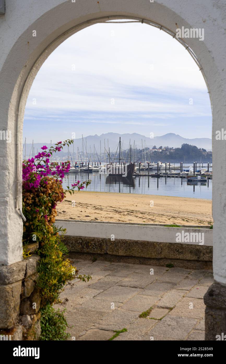 BAIONA, SPAIN - OCTOBER 23, 2021: Museum caravel La Pinta in the ...