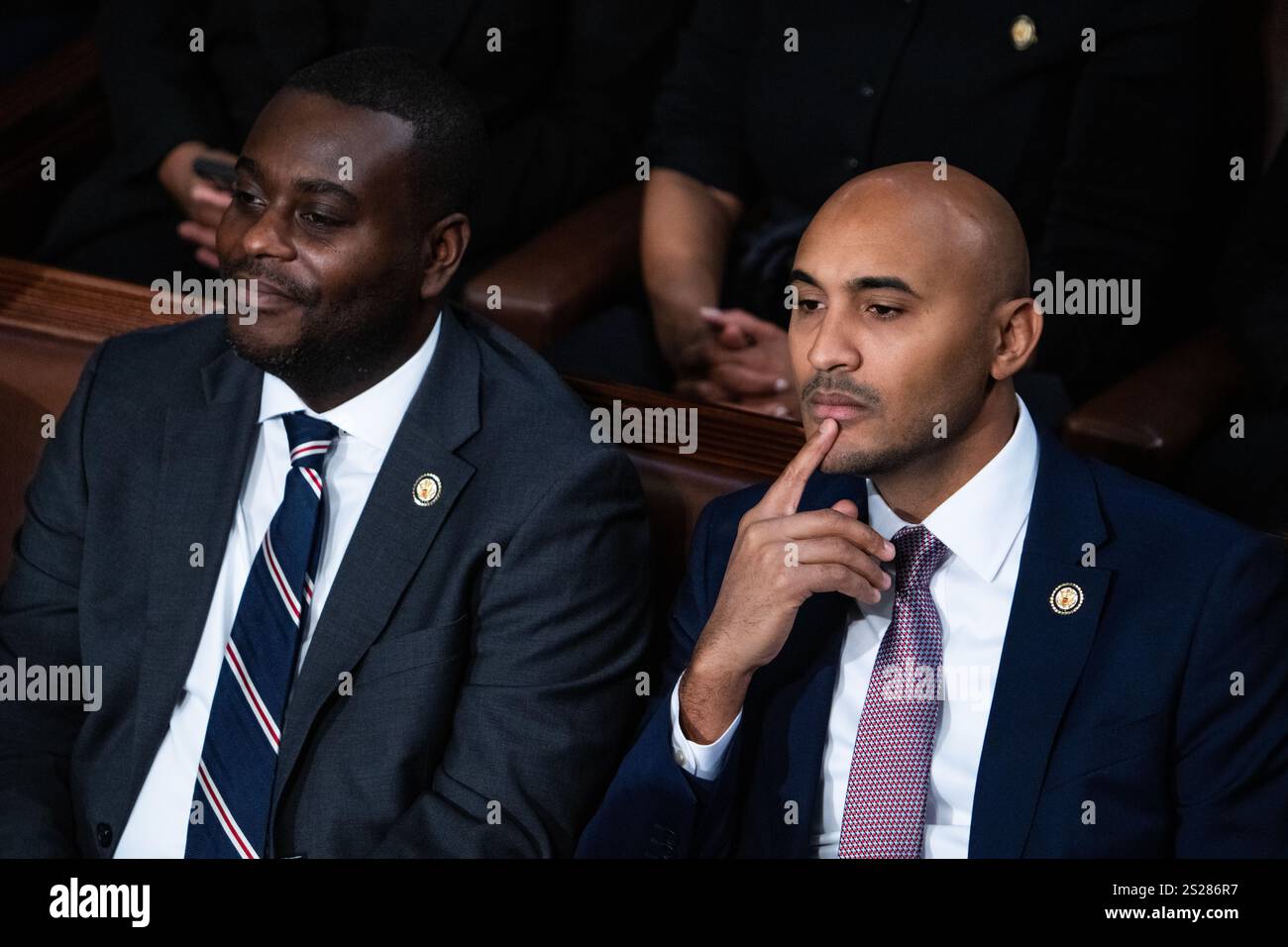 UNITED STATES - JANUARY 6: Reps. Shomari Figures, D-Ala., right, and ...