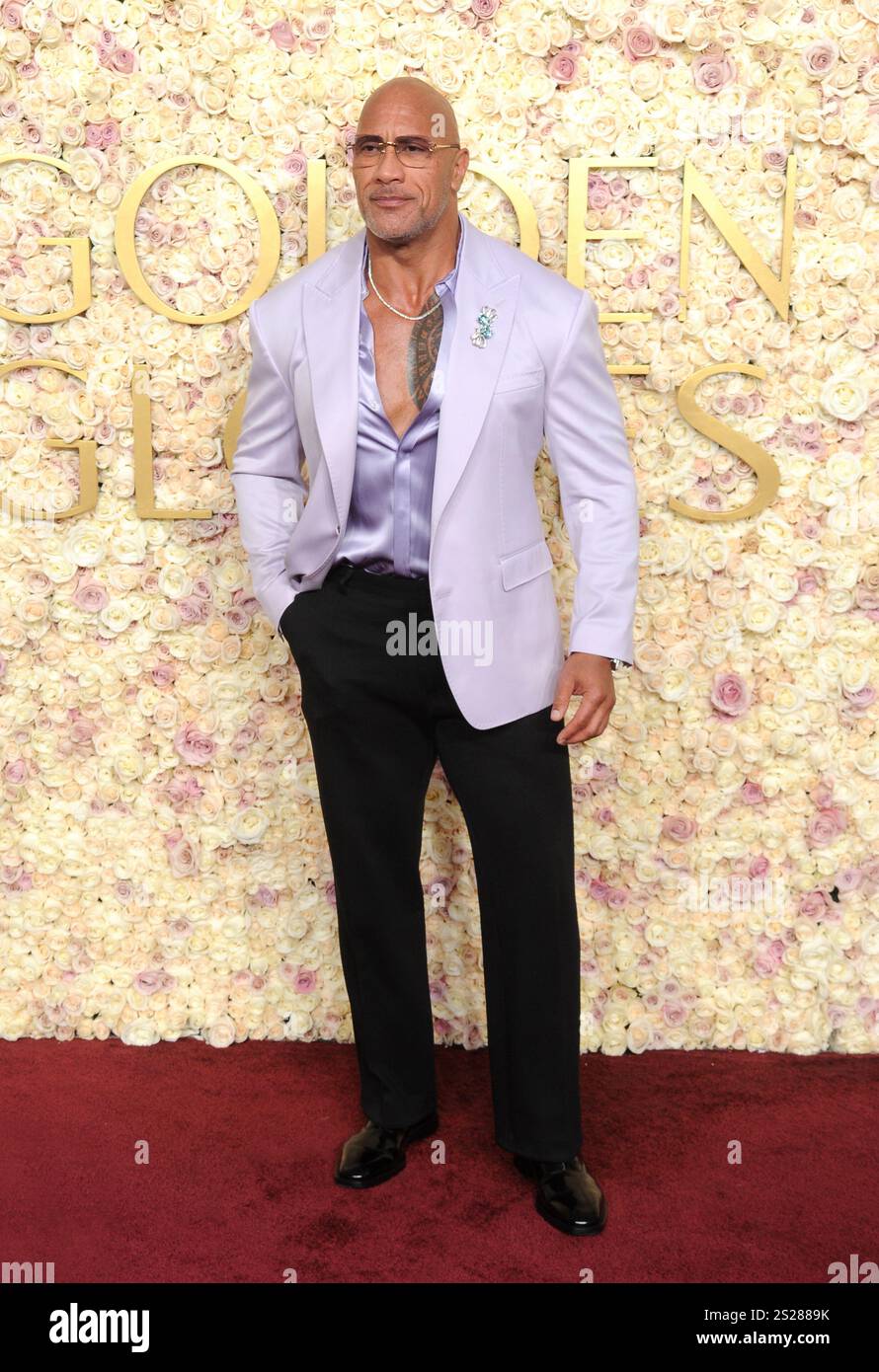 Dwayne Johnson at the 82nd Annual Golden Globe Awards held at the ...