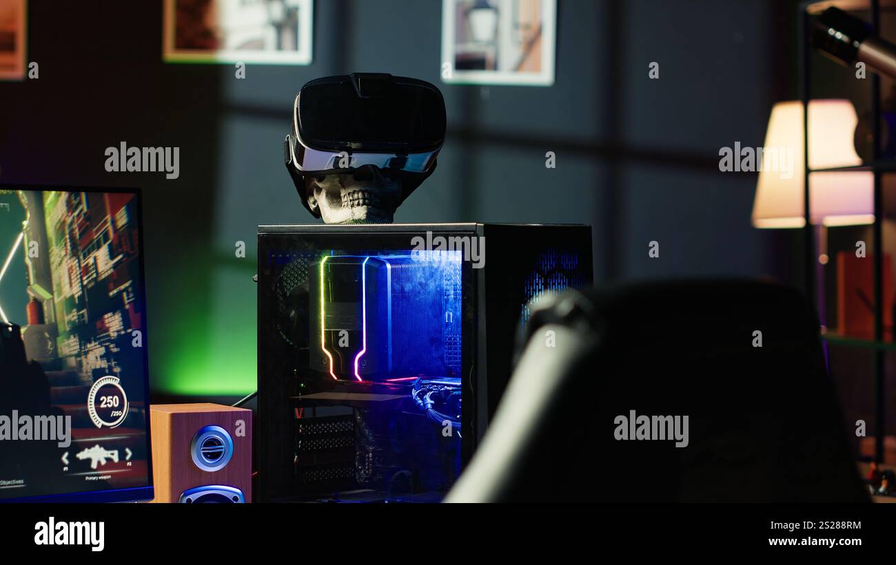 Stereo glasses on keyboard hi-res stock photography and images - Alamy