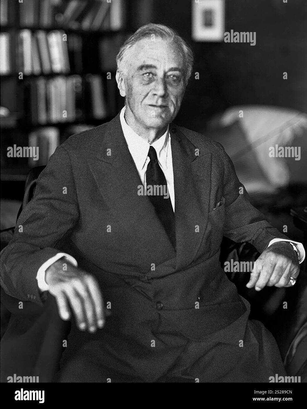 U.S. President Franklin D. Roosevelt, last photograph taken before his ...
