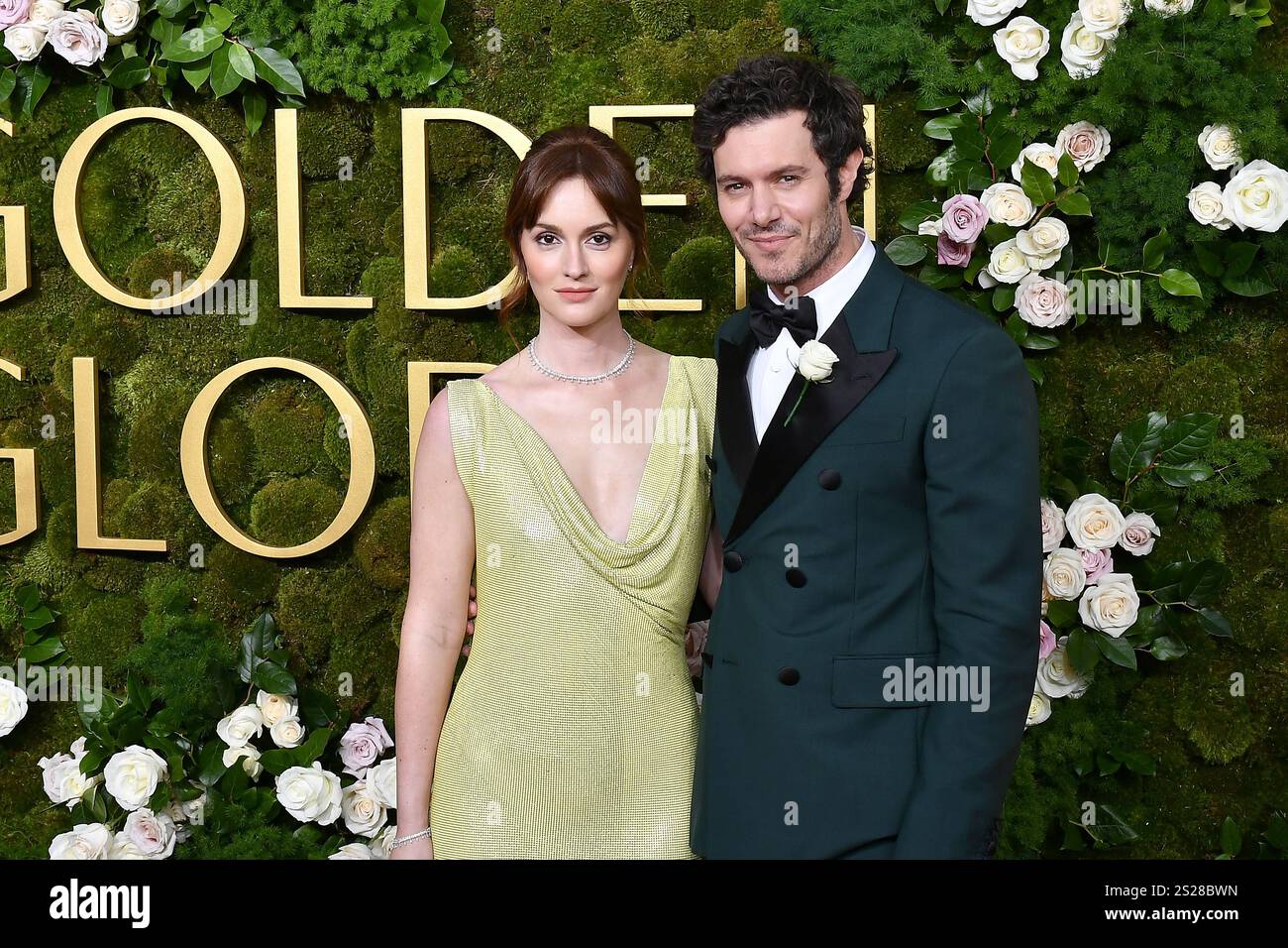 Beverly Hills, USA. 06th Jan, 2025. Leighton Meester and Adam Brody ...