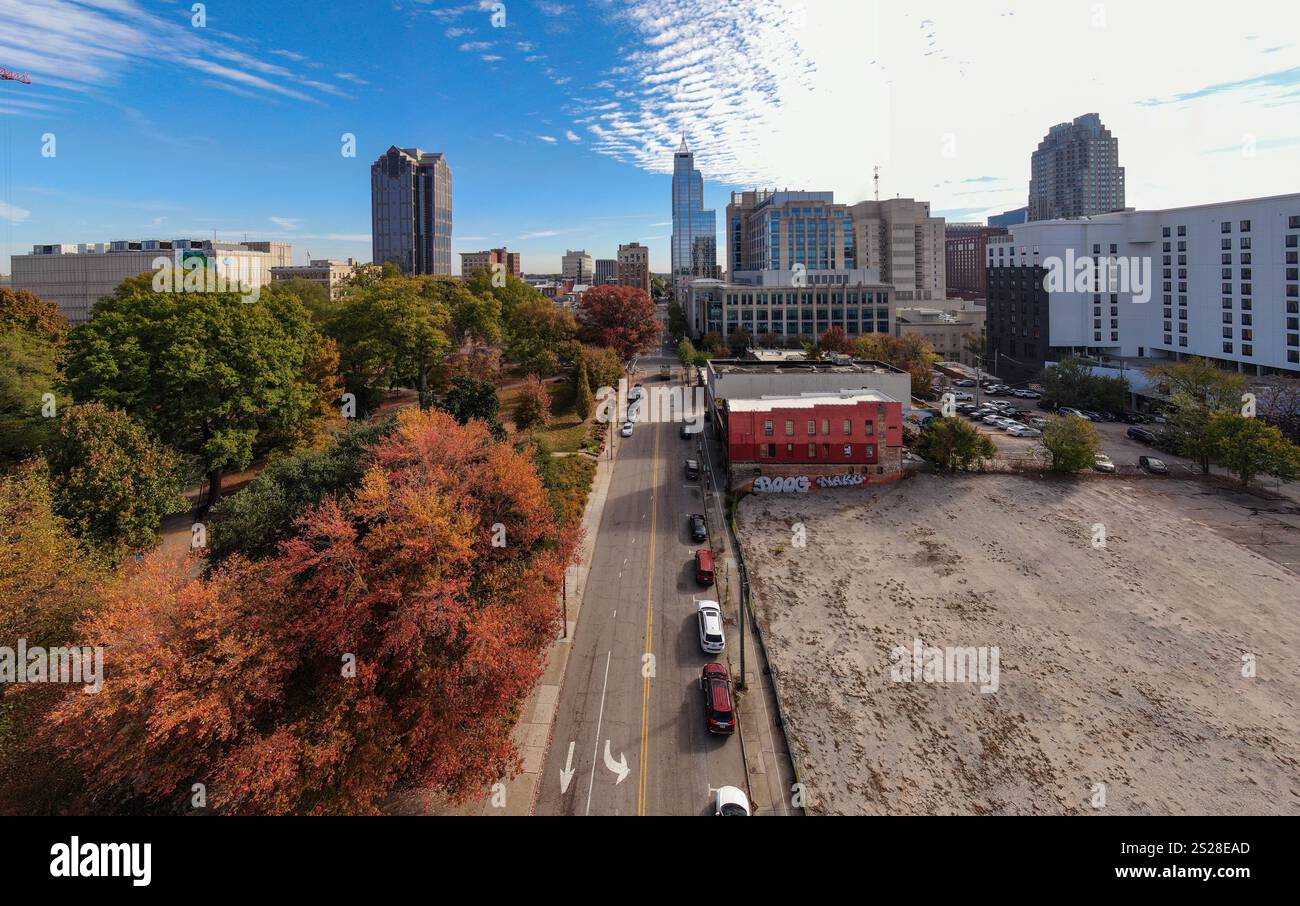 Various Day Time Drone Images of Downtown Raleigh North Carolina Stock ...
