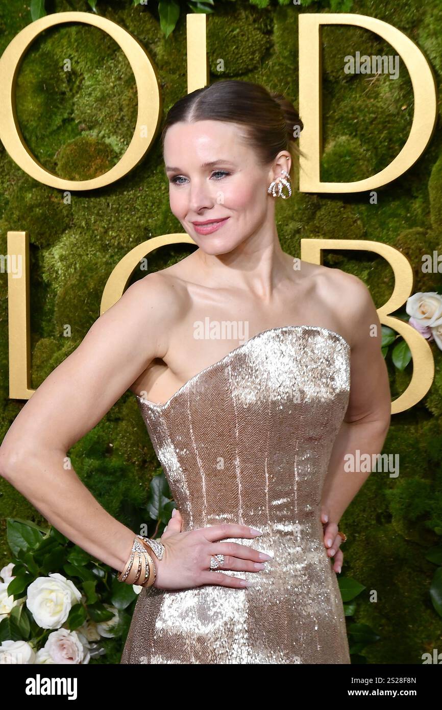 Beverly Hills, USA. 06th Jan, 2025. Kristen Bell attends the 82nd ...