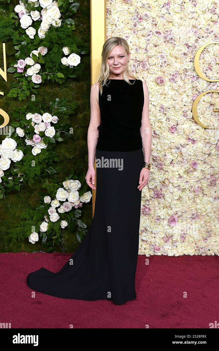 Beverly Hills, USA. 06th Jan, 2025. Kirsten Dunst attends the 82nd ...