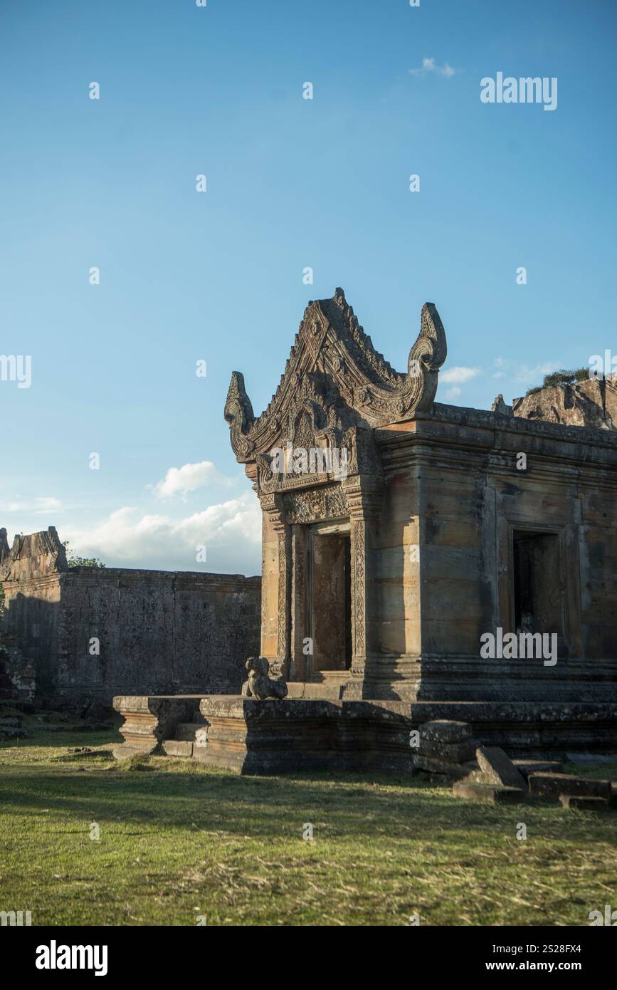 the Khmer Temples of Prsat Preah Vihear north of the town Sra Em in the ...