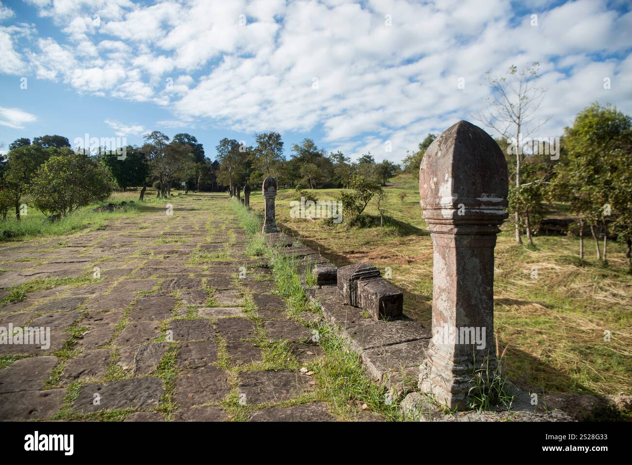 the Khmer Temples of Prsat Preah Vihear north of the town Sra Em in the ...