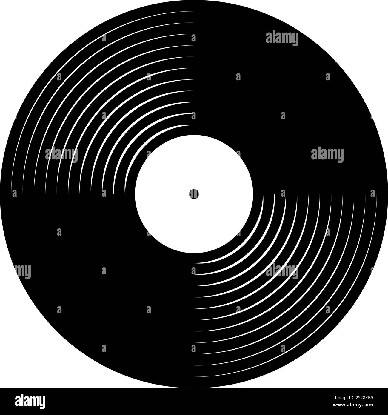 Black vinyl record icon. Long play music plate for gramophone isolated ...