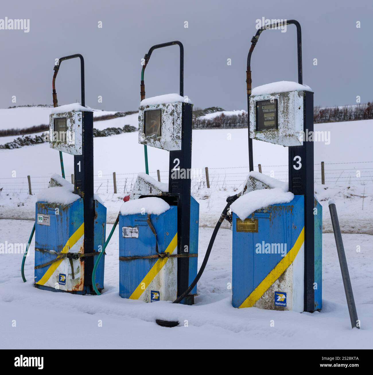 6 January 2025. A920 Huntly to Dufftown Road, Aberdeenshire, Scotland ...