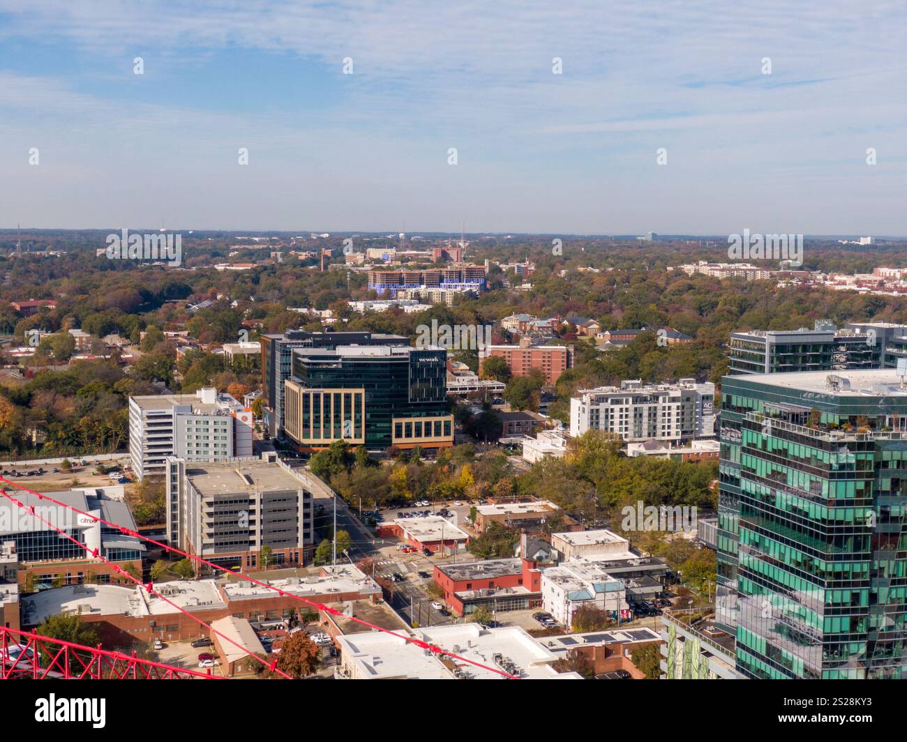 Various Day Time Drone Images of Downtown Raleigh North Carolina Stock ...