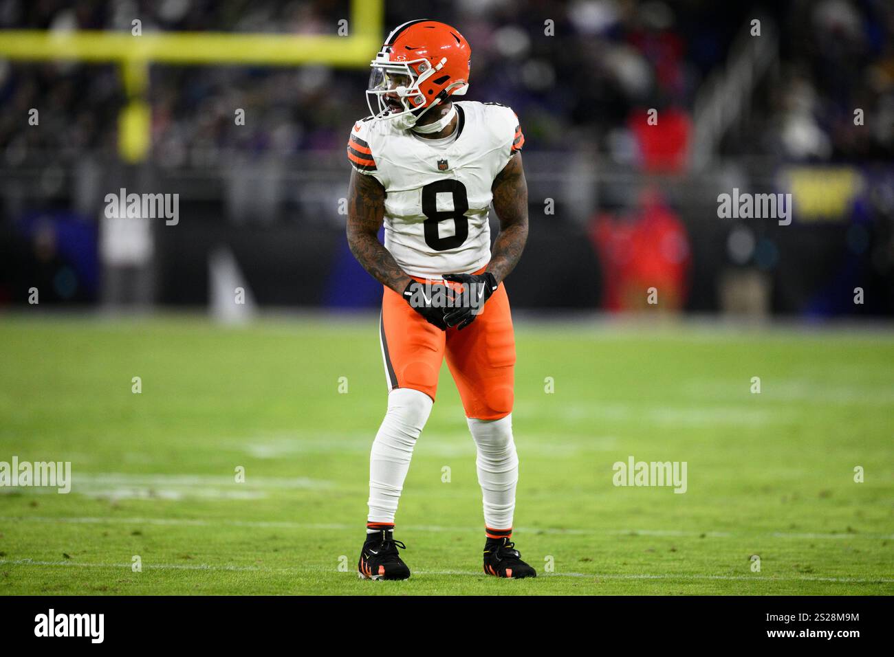 Cleveland Browns wide receiver Elijah Moore (8) in action during the ...