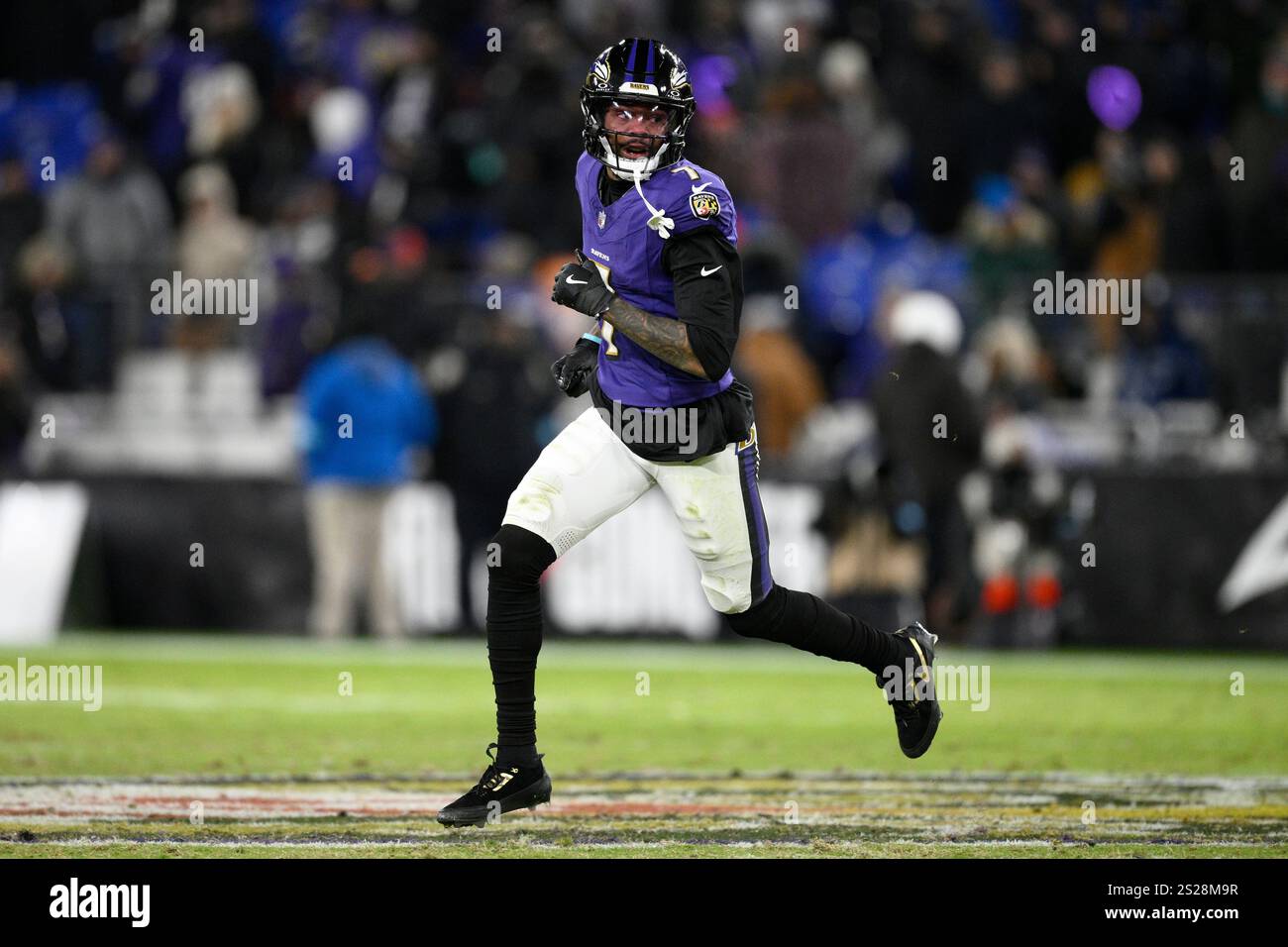 Baltimore Ravens wide receiver Rashod Bateman (7) in action during the ...