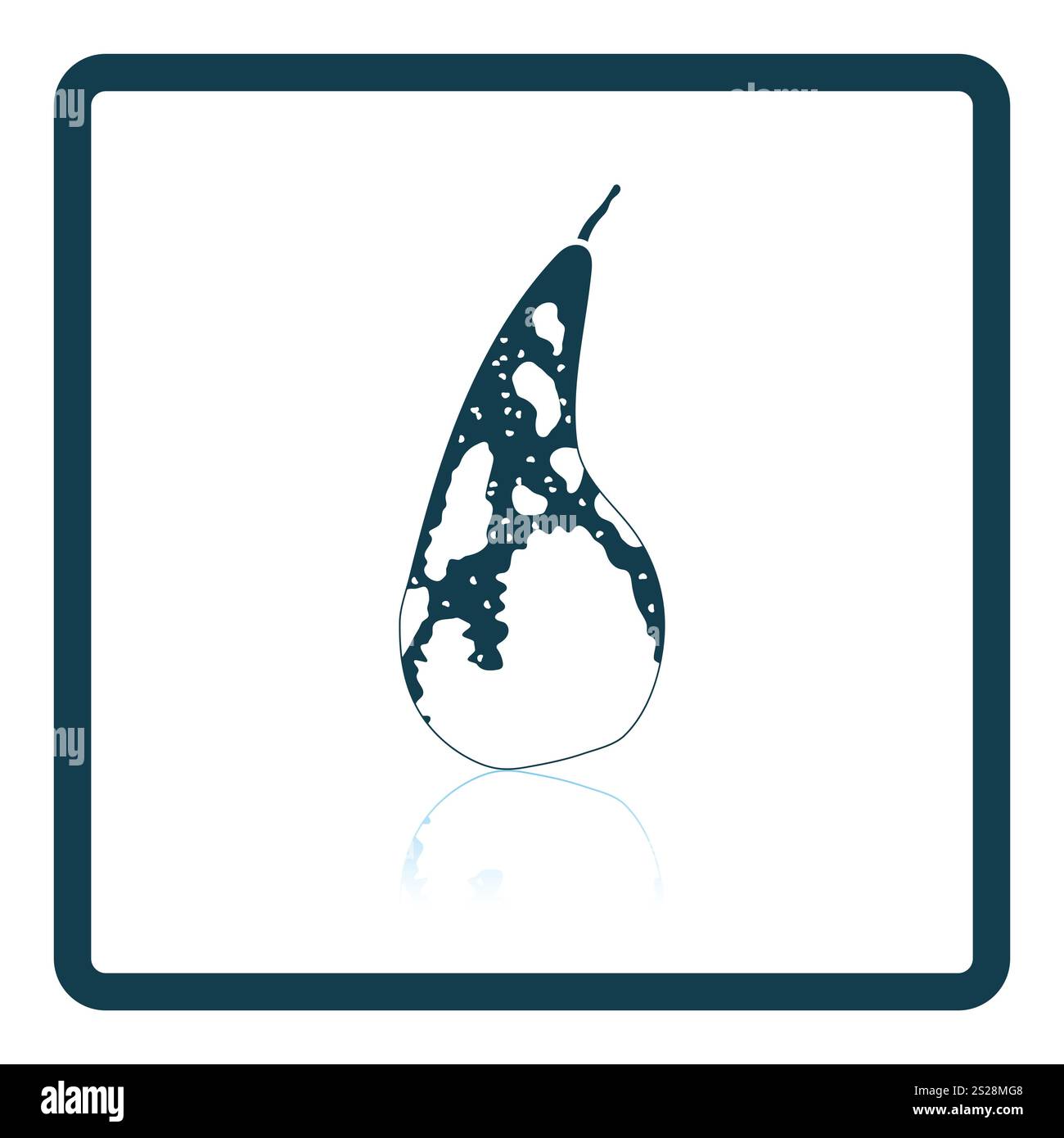 Icon of Pear. Shadow reflection design. Vector illustration Stock Photo ...