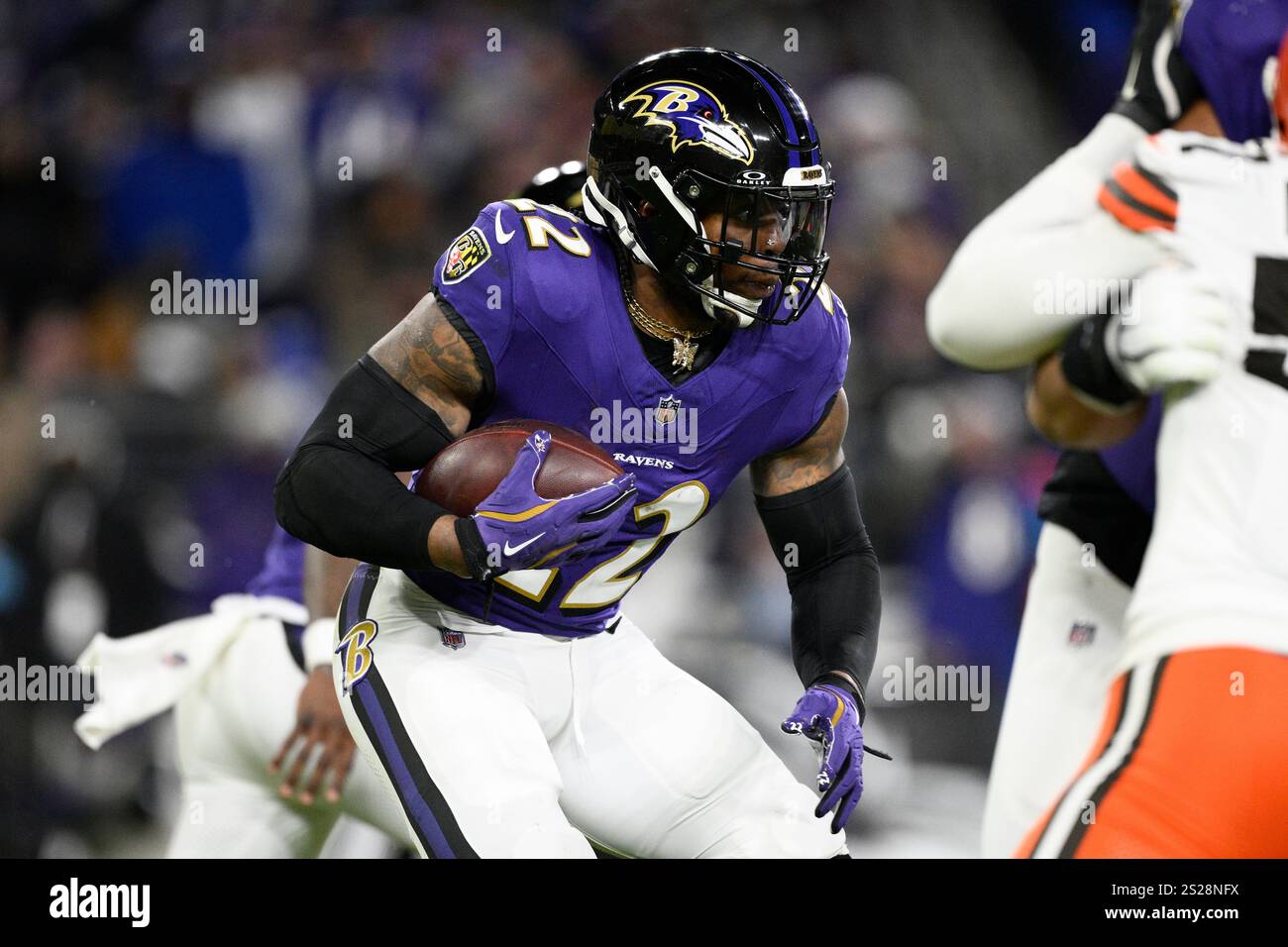 Baltimore Ravens running back Derrick Henry (22) in action during the ...