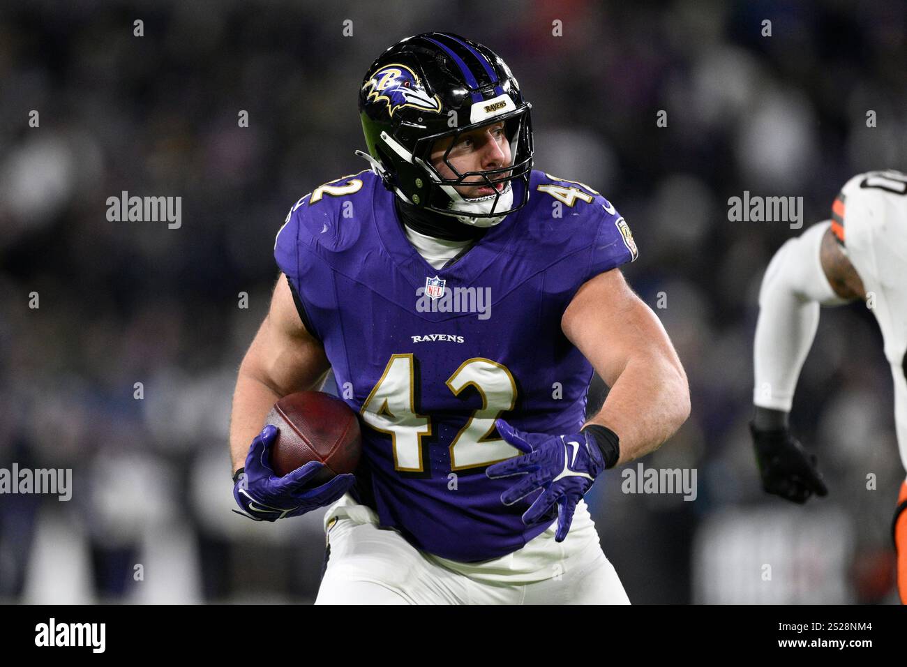Baltimore Ravens fullback Patrick Ricard (42) in action during the ...
