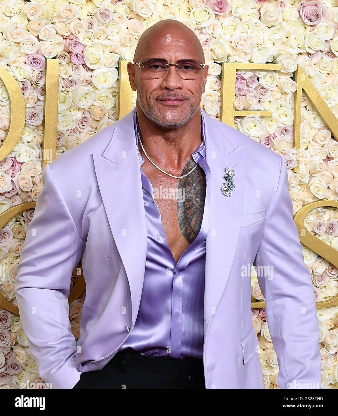 Dwayne Johnson attends the 82nd Annual Golden Globe Awards at The ...