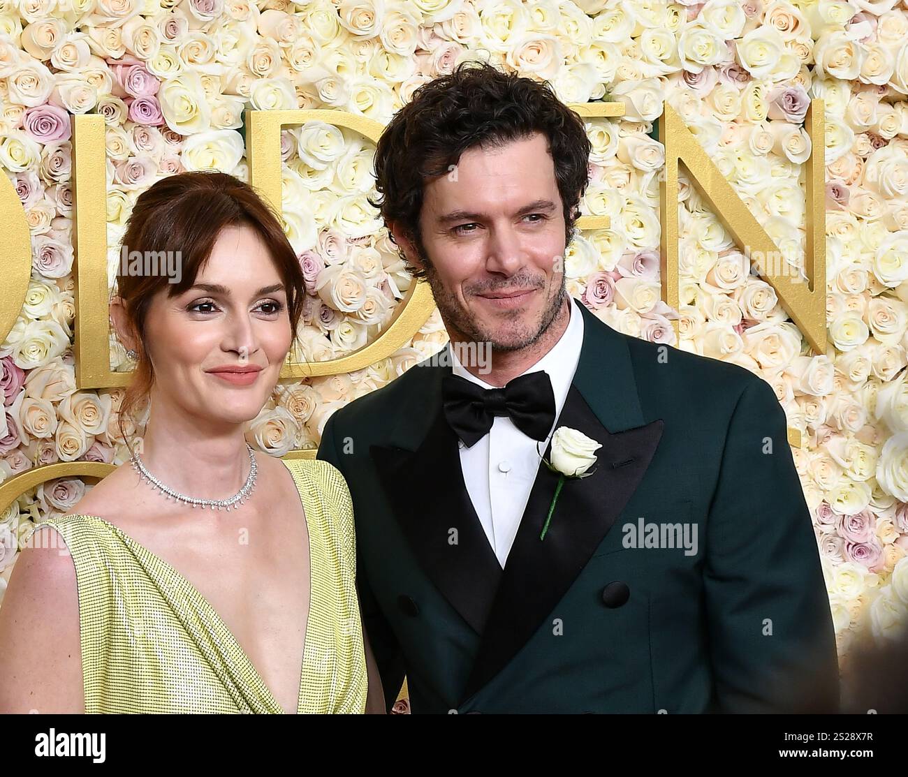 Beverly Hills, USA. 06th Jan, 2025. Leighton Meester and Adam Brody ...