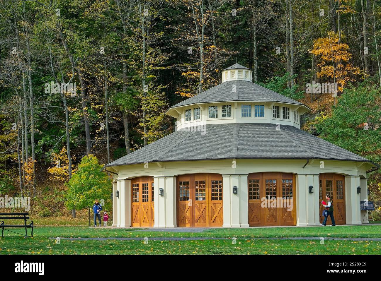 Empire State Carousel on grounds of the Farmers’ Museum in Cooperstown ...