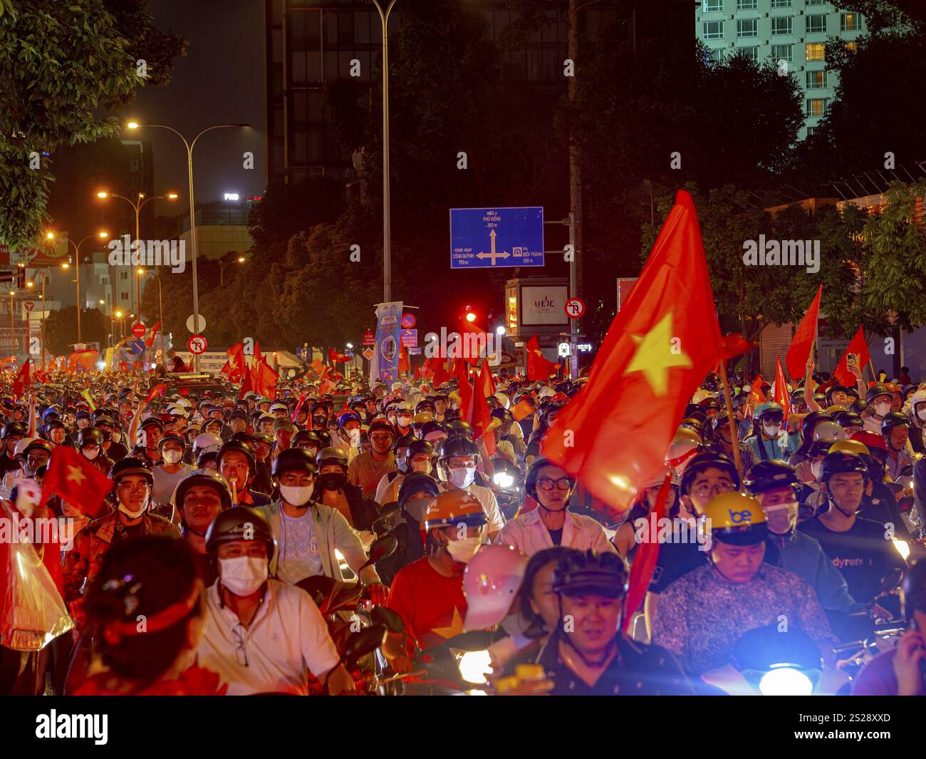 Football fans celebrate in the streets, victory in Asean championship ...