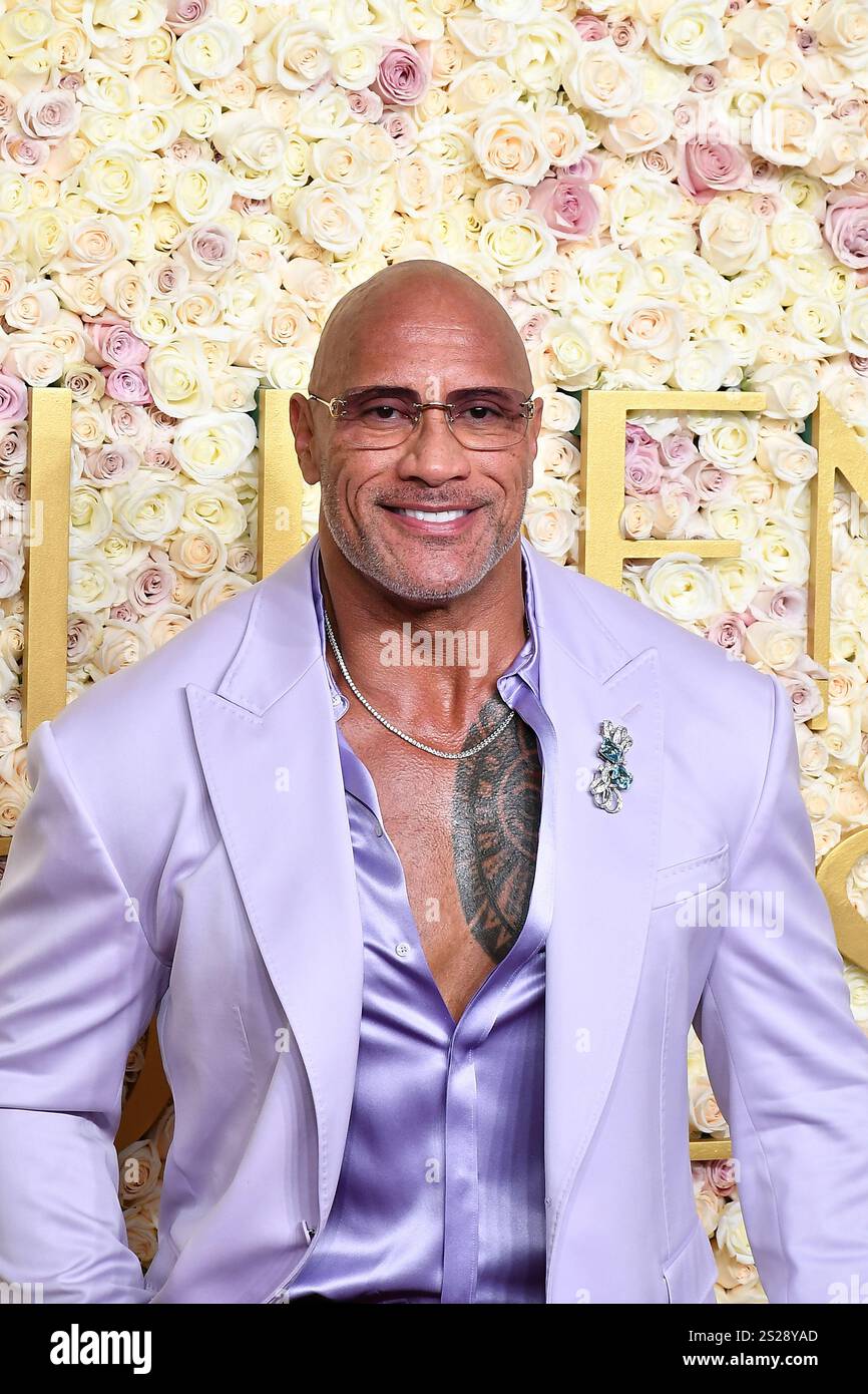 Beverly Hills, USA. 06th Jan, 2025. Dwayne Johnson attends the 82nd ...