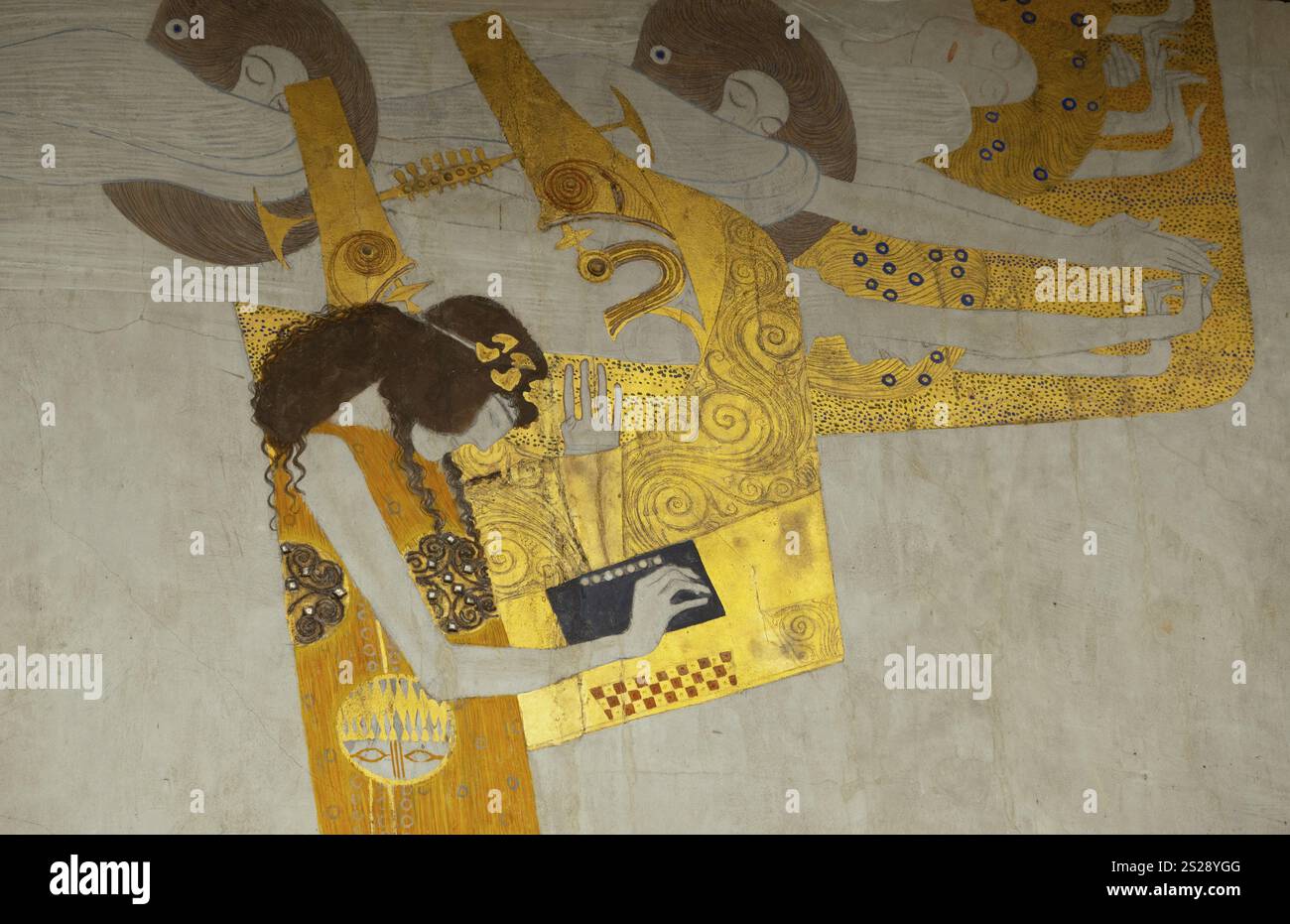 Vienna Secession, Beethoven Frieze, Gustav Klimt, Vienna Stock Photo ...