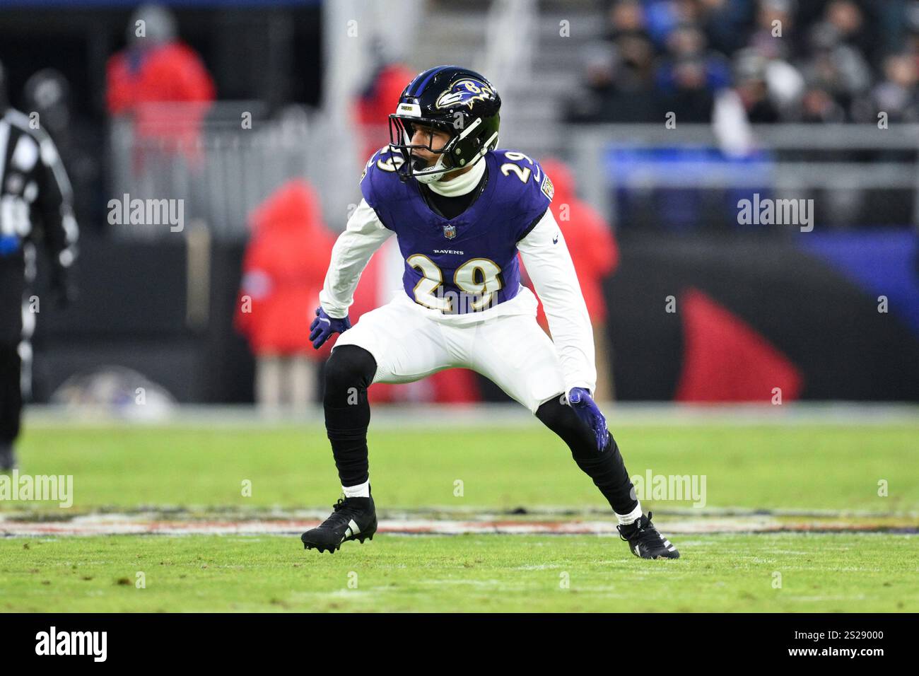 Baltimore Ravens safety Ar'Darius Washington (29) in action during the ...