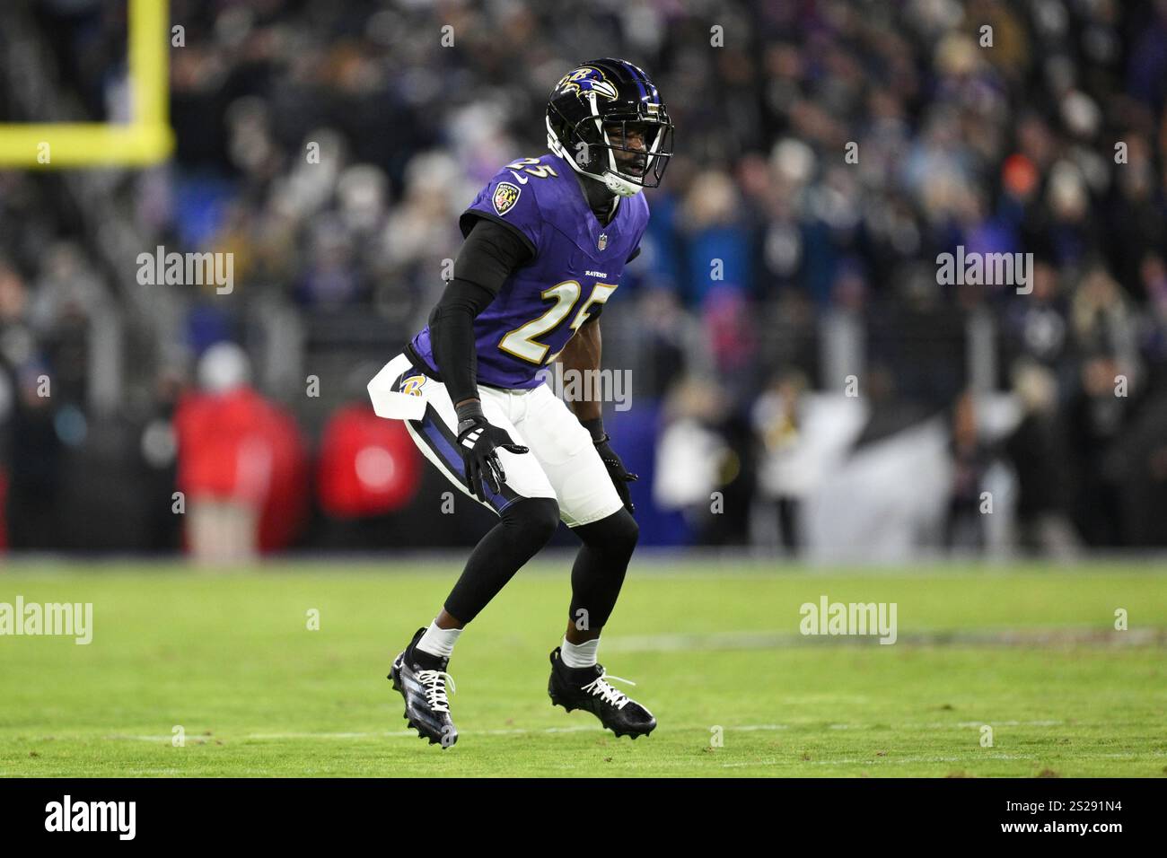 Baltimore Ravens cornerback Tre'Davious White (25) in action during the ...