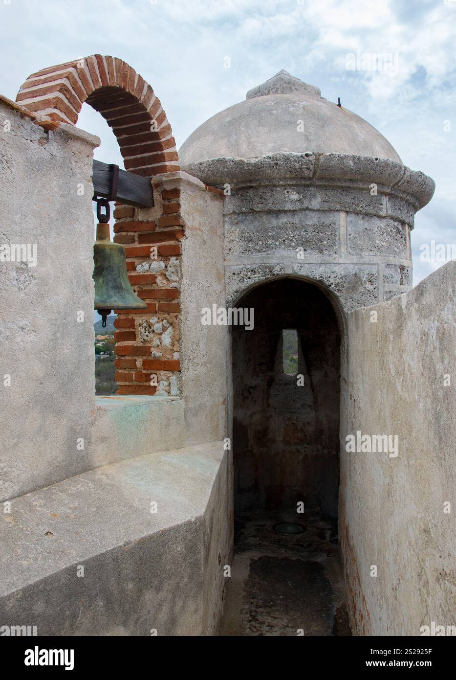 A Turret and the Bell at Castillo del Morro or San Pedro de la Roca ...