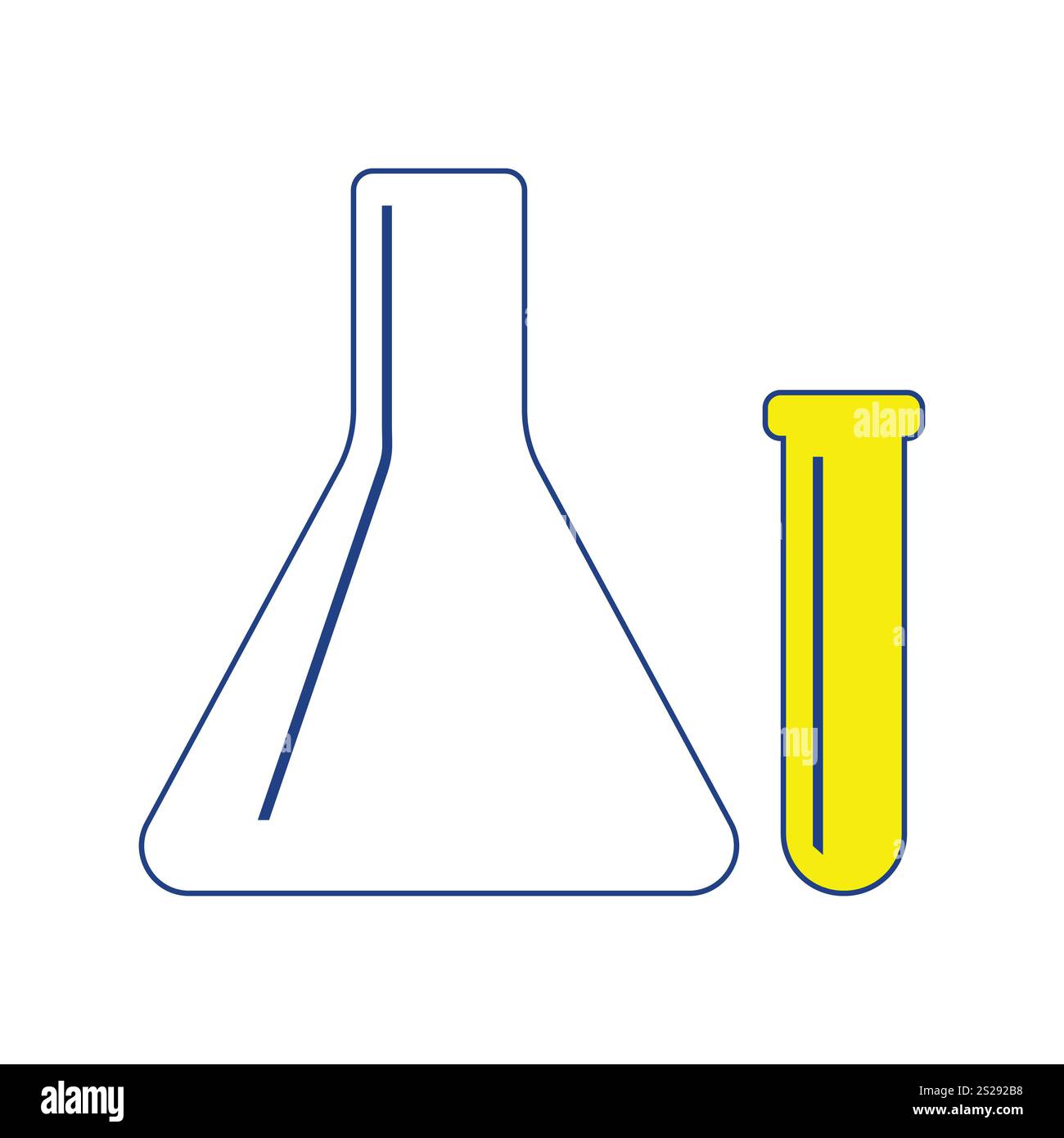 Icon of Chemical bulbs. Thin line design. Vector illustration Stock ...