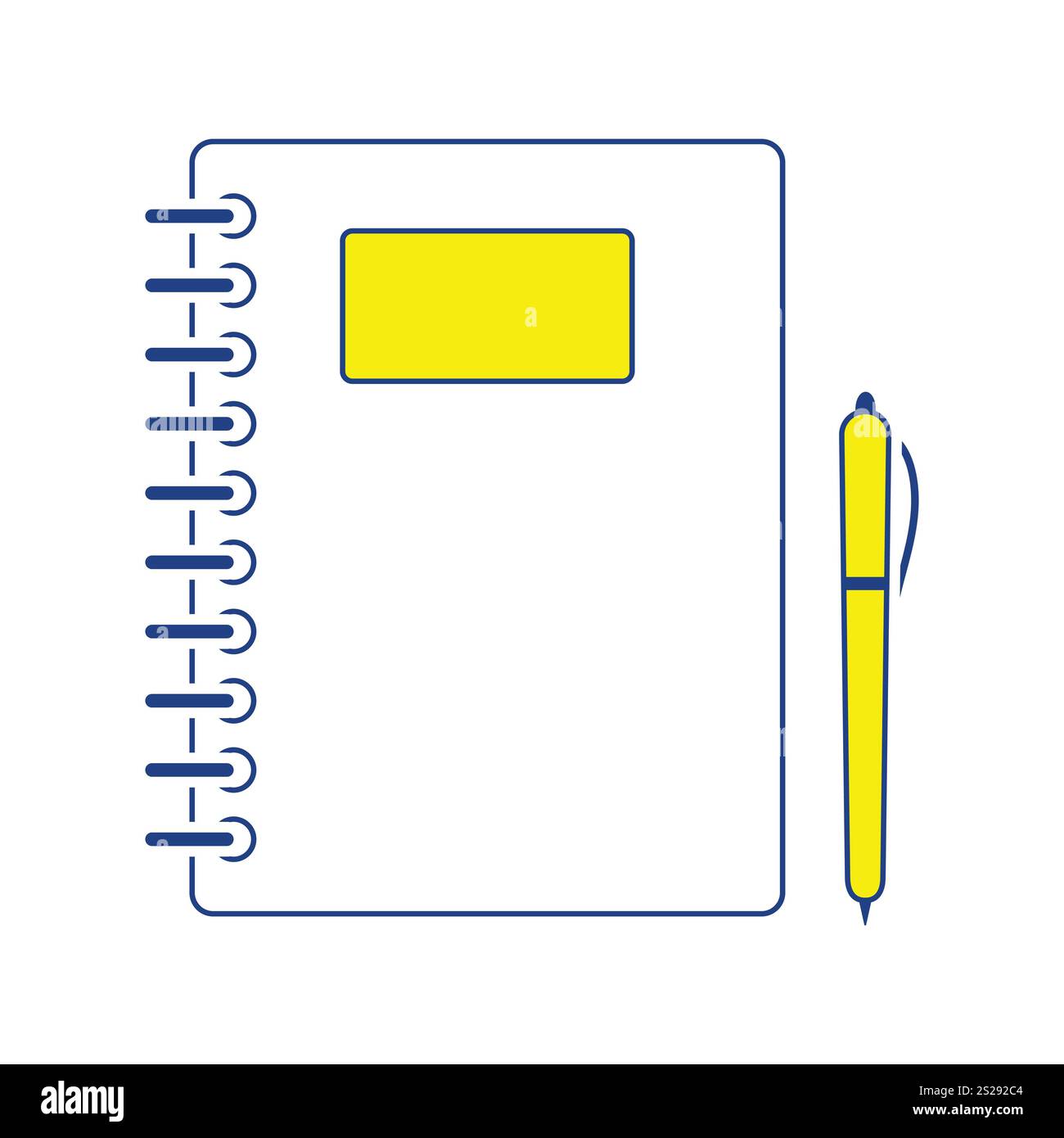 Icon of Exercise book. Thin line design. Vector illustration Stock ...