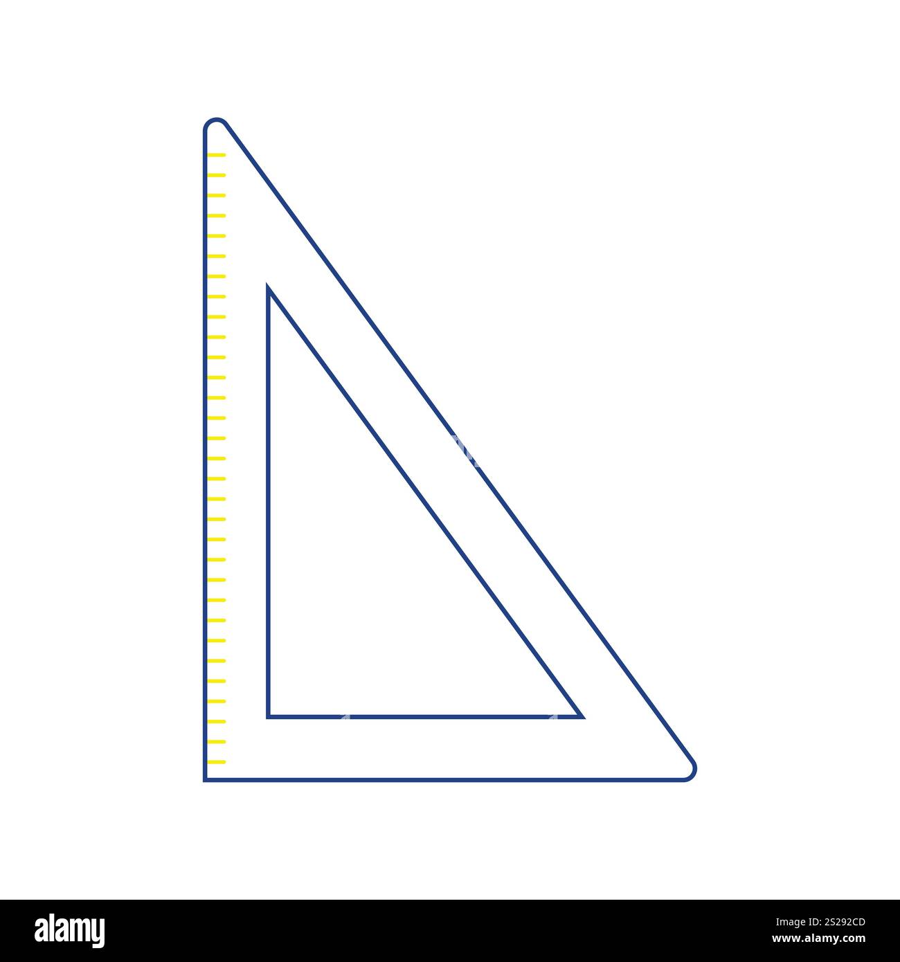 Icon of Triangle. Thin line design. Vector illustration Stock Photo - Alamy
